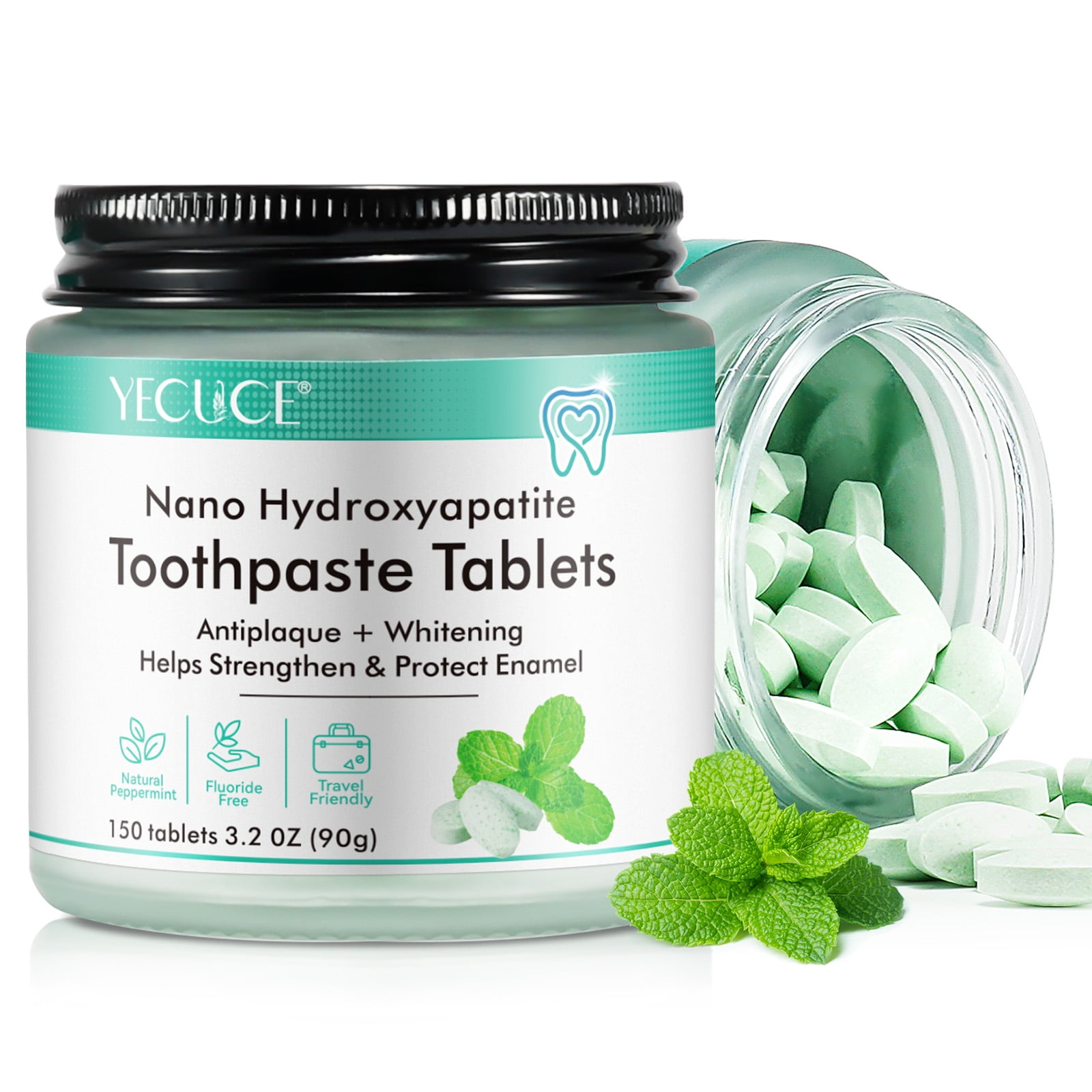 Yecuce Toothpaste Tablets-Enhances Enamel Strength, Whitens Teeth, And ...