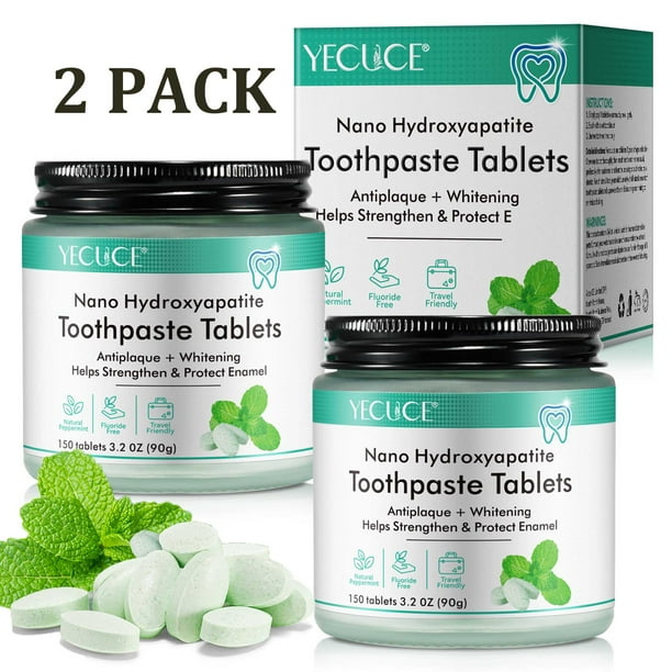 Yecuce Toothpates Tablet 300 Count,Peppermint - Nano Hydroxyapatite ...