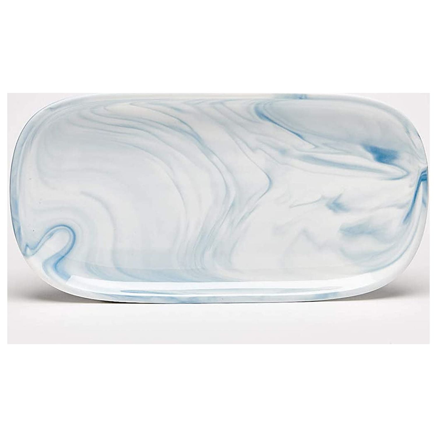 Yedi YCC880, 12" Fine Porcelain 'Marble' Blue Oval Plate, Bone China ...
