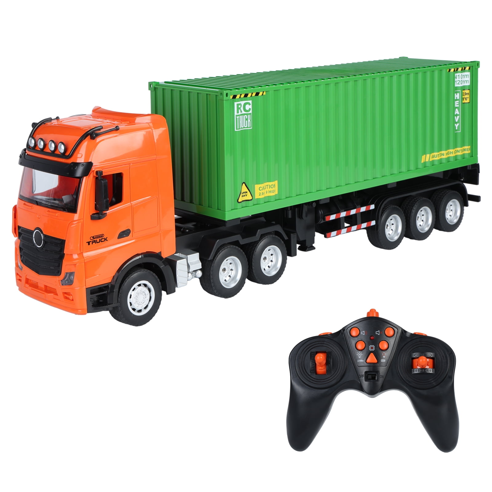 Yedigre 2.4GHz RC Semi Truck, 9 Channel Ultra-Long RC Container Truck ...