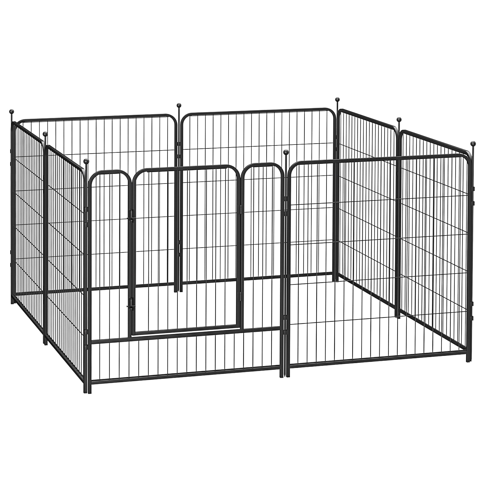 Yedigre 40in x 23ft Garden Fence with Low Threshold Door, 8 Panels ...