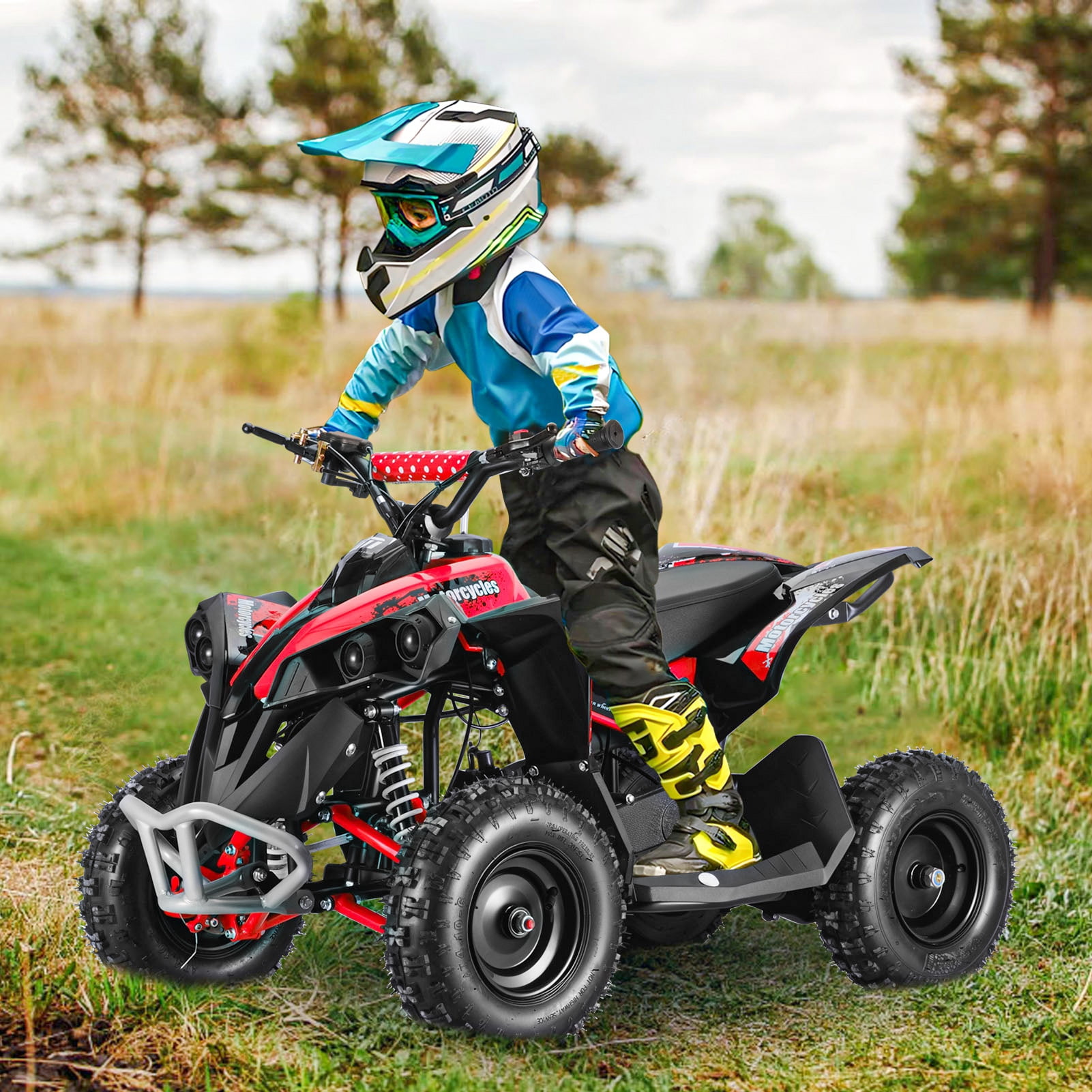 Yedigre Gas Powered 49CC Kids ATV Toy, 4WD Off-Road Ride-On Car for ...