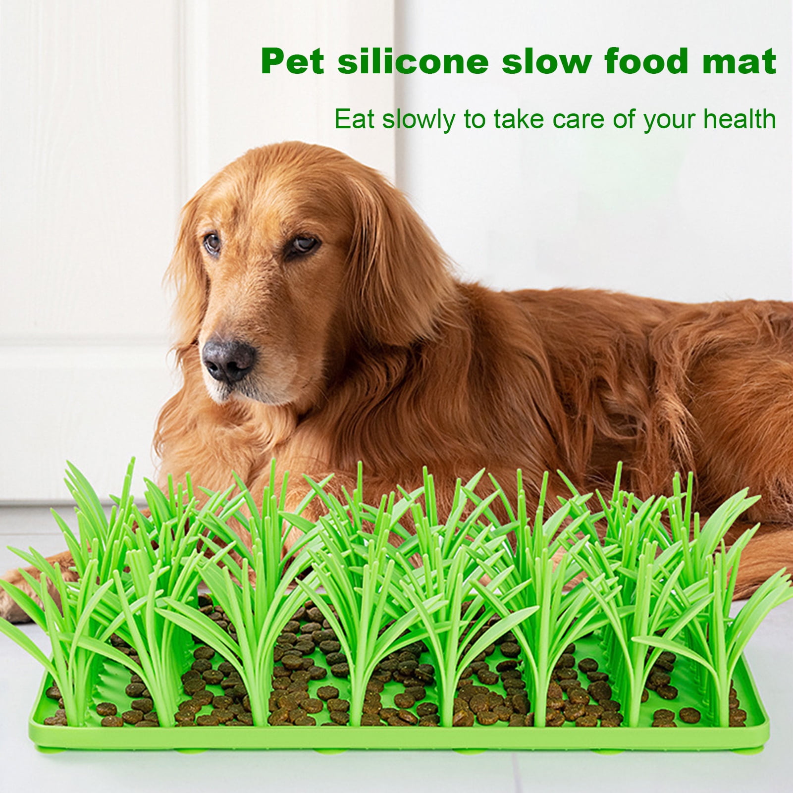 Yedigre Silicone Grass Mat Slow Feeding Mat Pet Treat Lick Mat ...