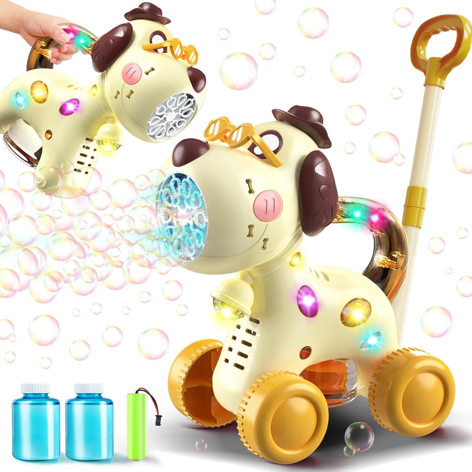 Yedobee Automatic Bubble Machine for Toddlers: Portable Dog Bubble ...