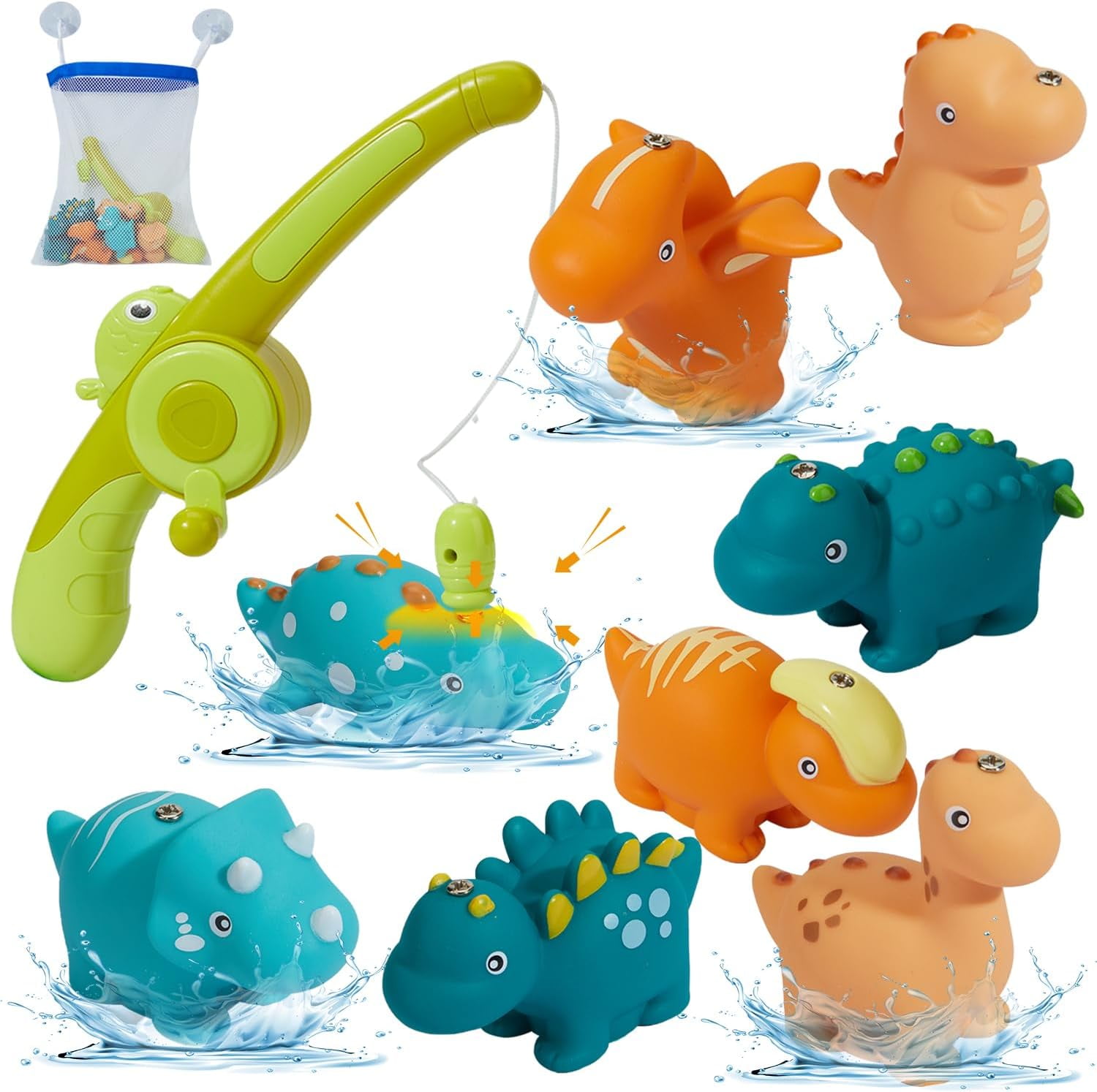 Yedobee Bath Toys for Kids Ages 1-3 - Magnetic Fishing Toy with Fishing ...