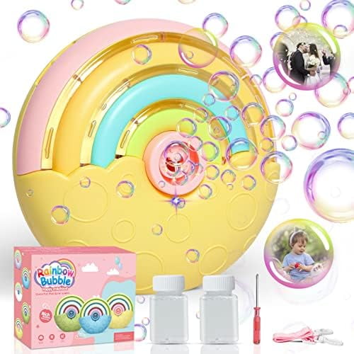 Yedobee Bubble Machine Portable Automatic Bubble Blower for Kids with ...