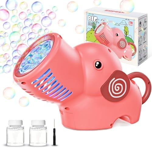 Yedobee Elephant Bubble Machine for Kids Automatic Bubble Blower 5000 ...