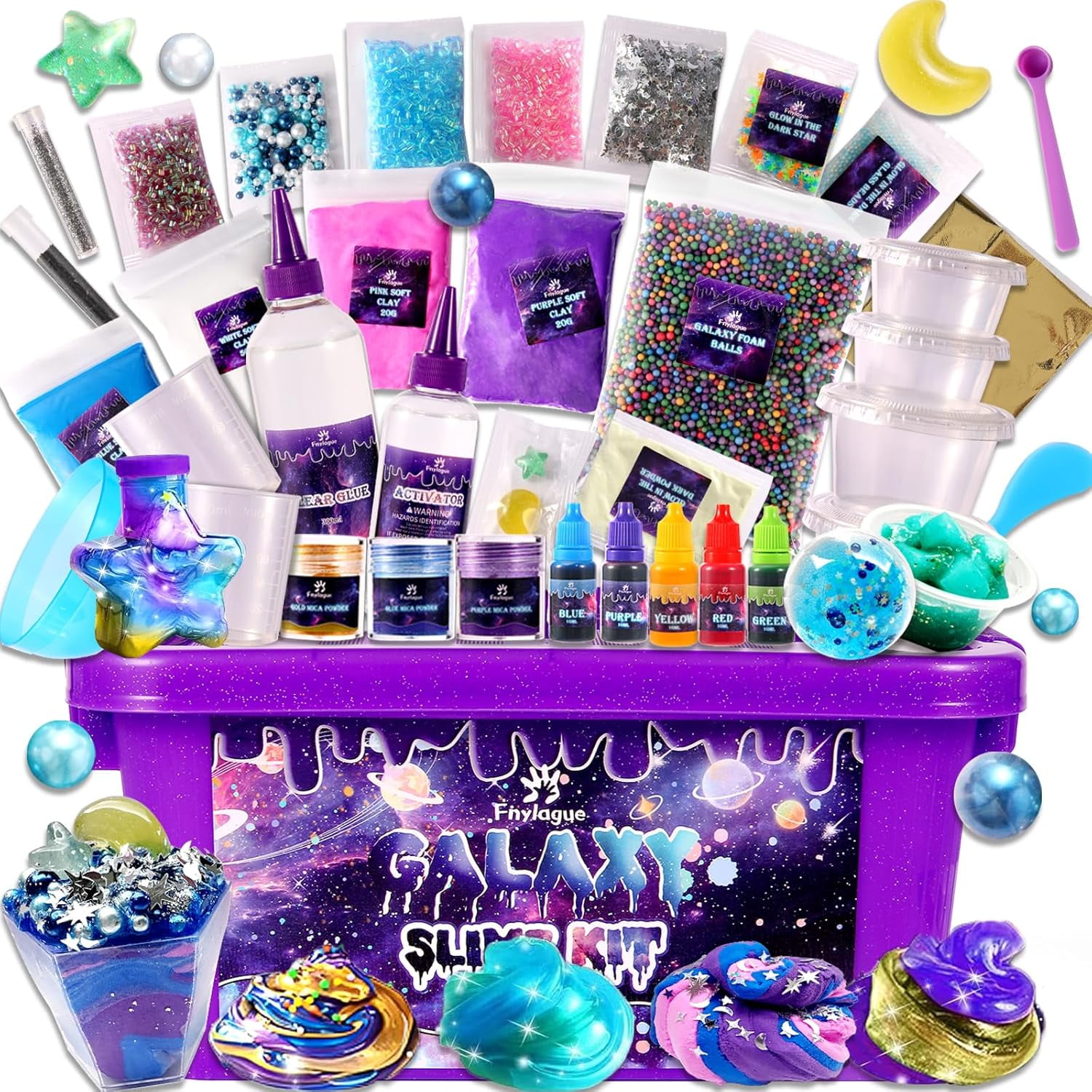 Yedobee Galaxy Slime Kit for Girls Boys Ages 8-12| DIY Slime Making Kit ...