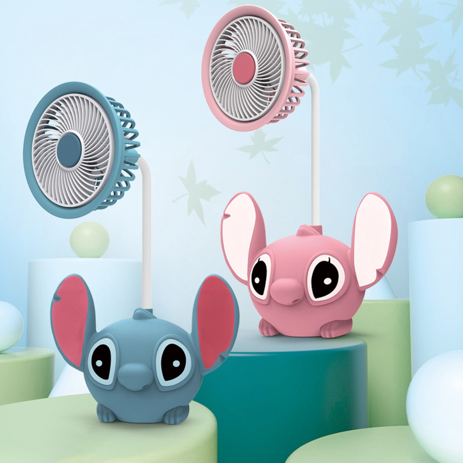 Yedobee New Lilo & Stitch Fan Cartoon Kids Desk Fan - Stitch Small Desk ...