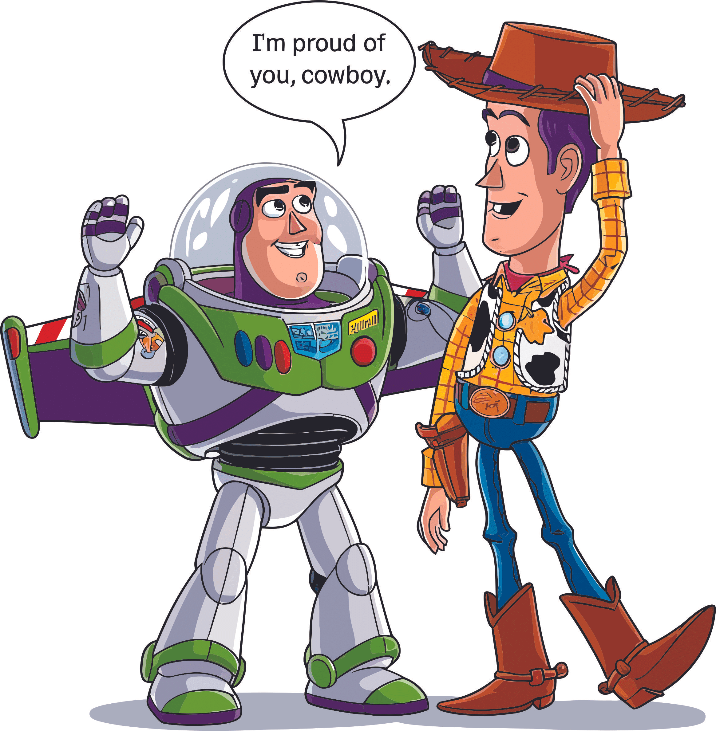 Yee-Haw! Bo Peep Slinky Dog I'm Proud of You Cowboy Adventurous Cartoon ...