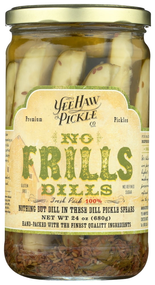 Yee-Haw Pickle Dills Pickle No Frills, 24 Oz. - Walmart.com