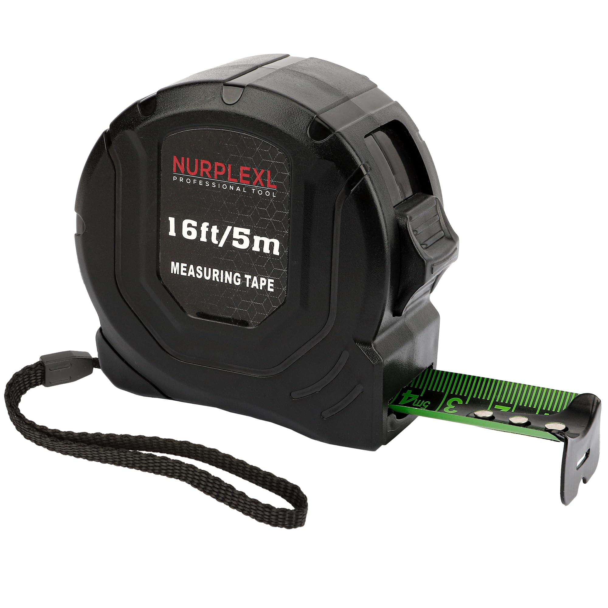 Yeeaulpa 16-Ft Tape Measure with Magnetic Hooks, Fraction Markings ...