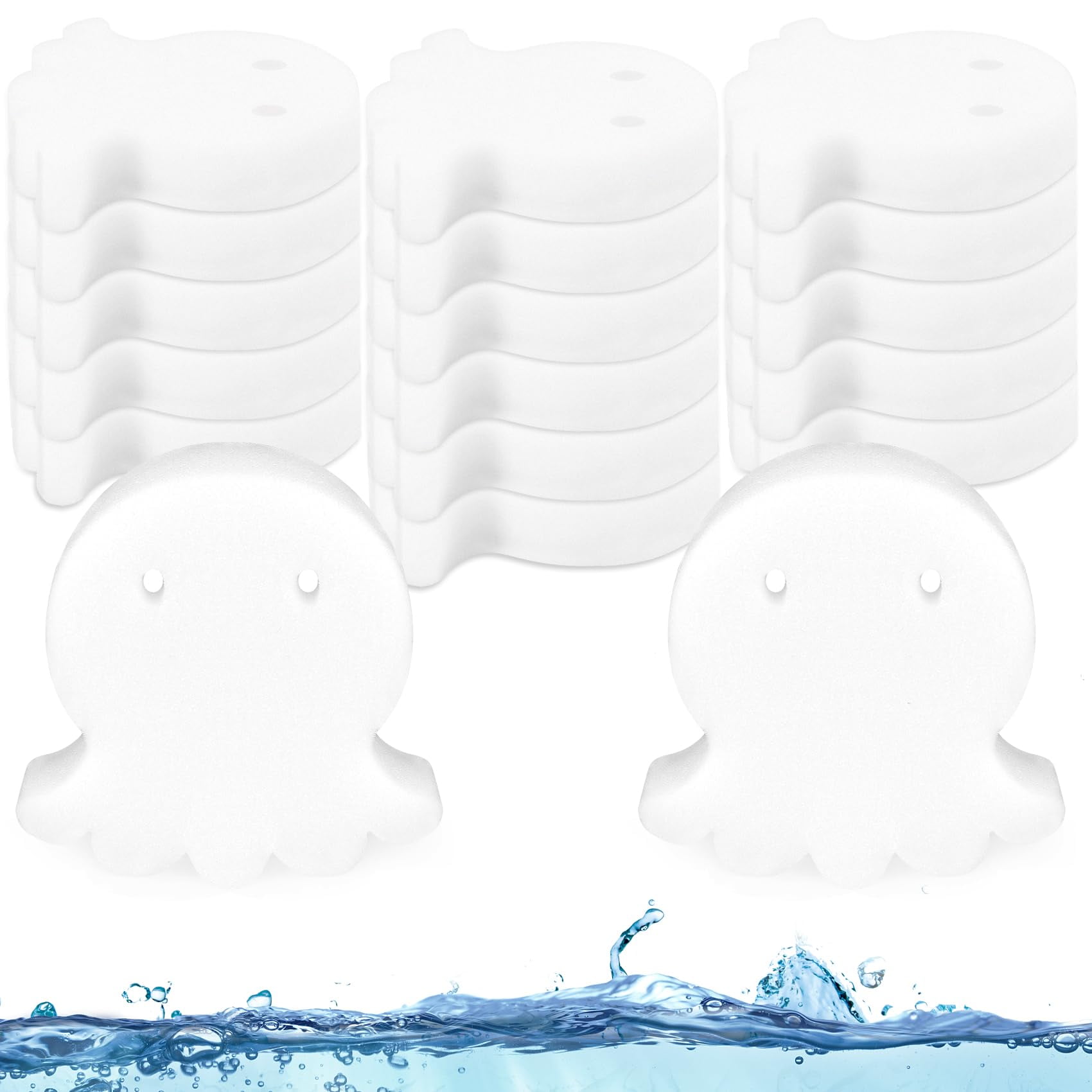 Yeeaulpa 18 Pieces Hot Tub Sponge, Turtle Oil Scum Absorbing Absorber ...