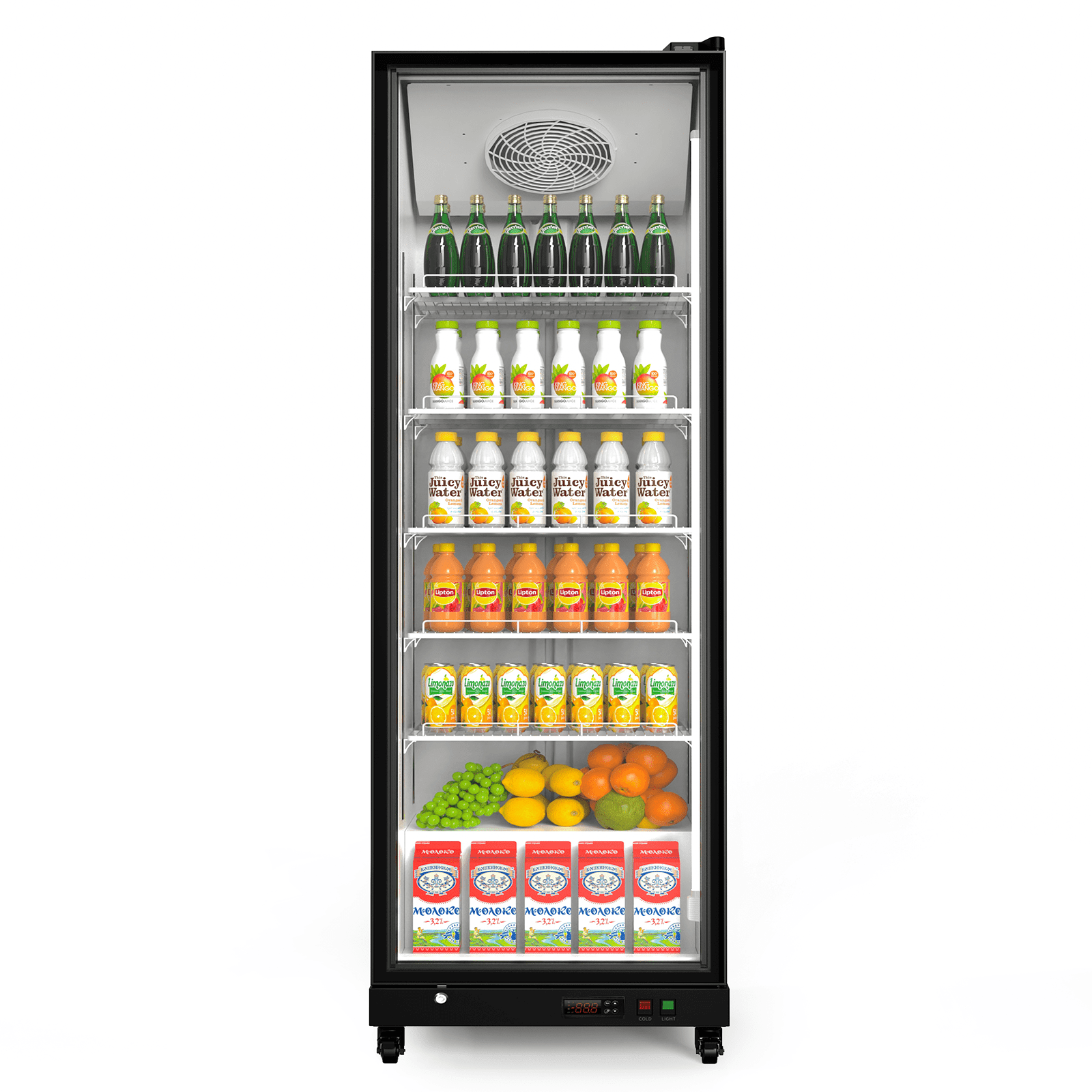 Yeego Commercial Merchandiser Refrigerator Beverage Display Refrigerator, 12.36 Cu.Ft Display ...