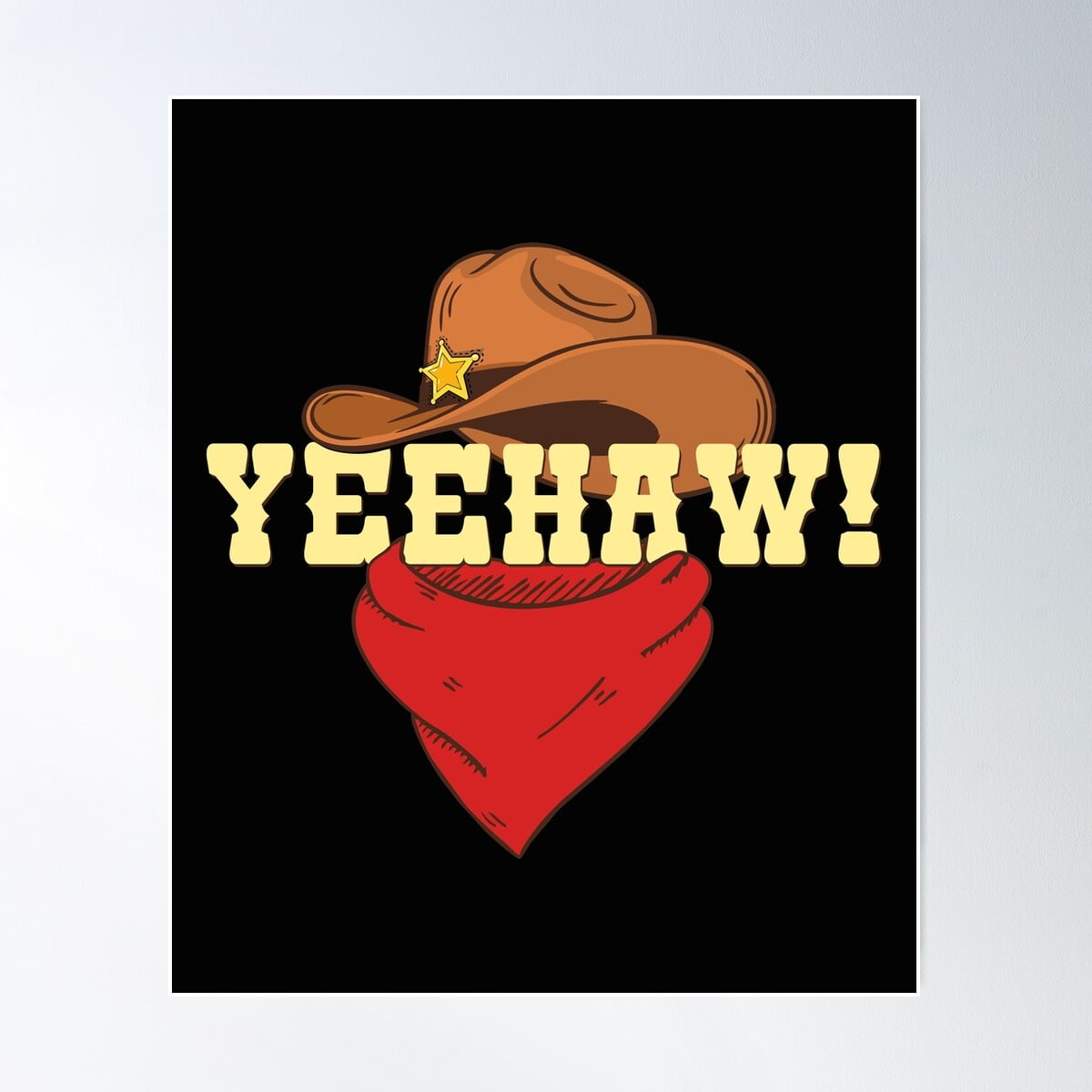 Yeehaw Cowboy Cowgirl Costume Western Country Rodeo Boys Girls Poster ...