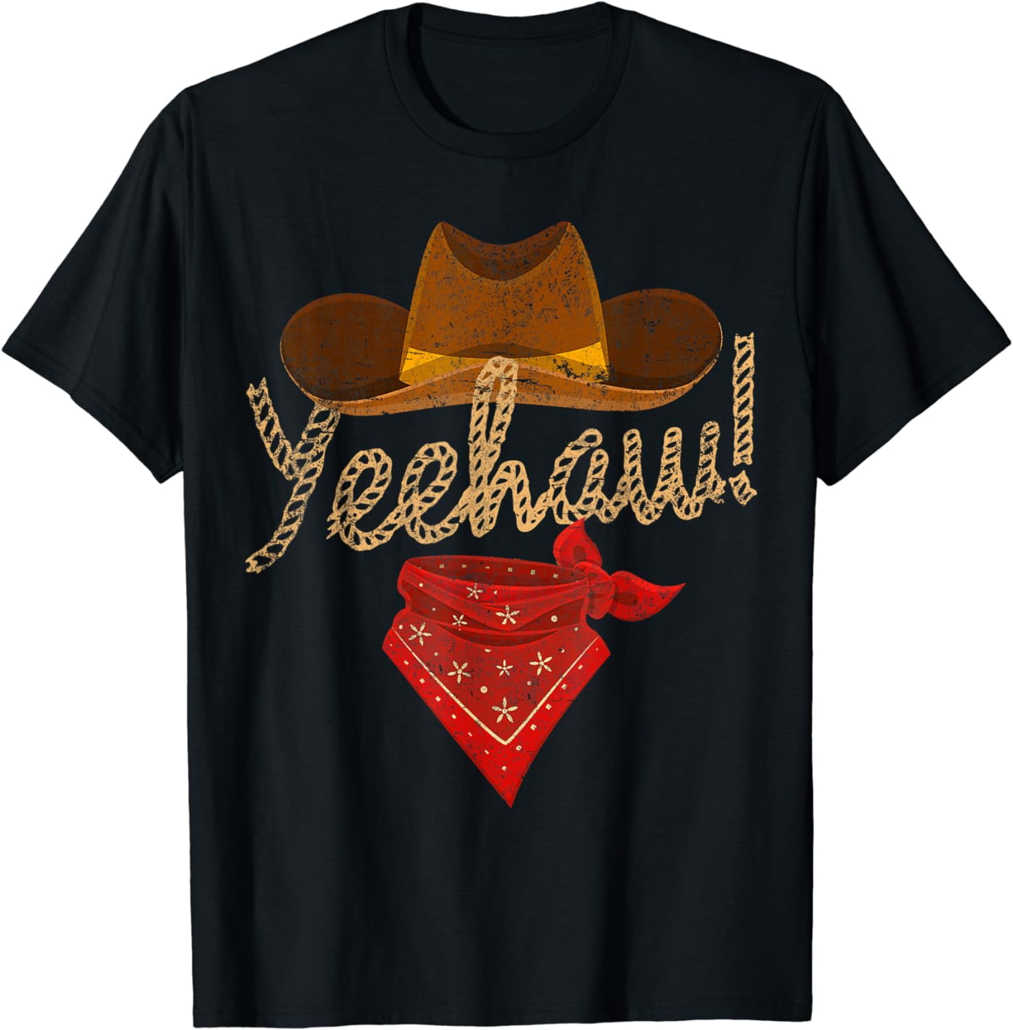 Yeehaw Cowboy Cowgirl Western Country Howdy Southern Yee Haw T-Shirt ...
