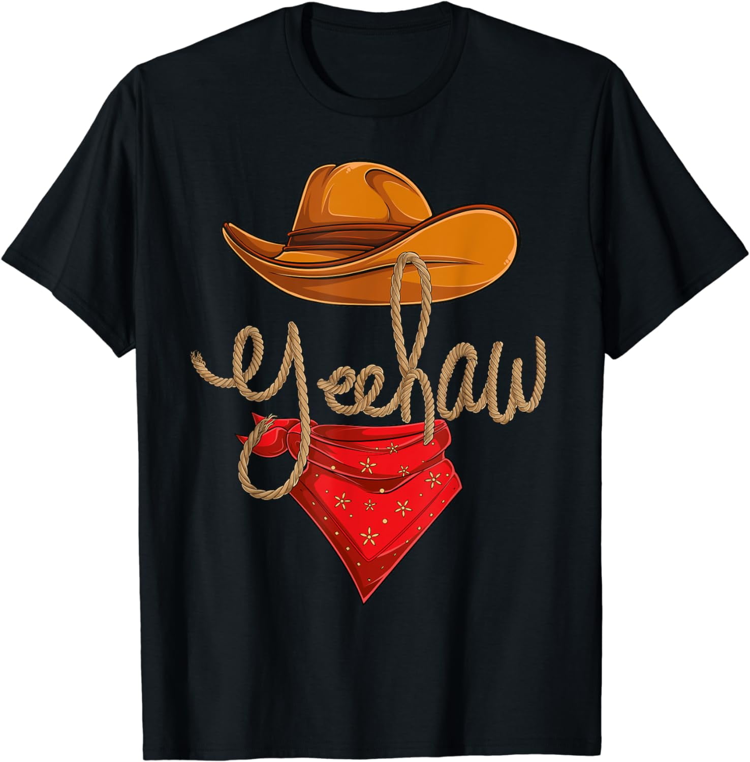 Yeehaw Cowboy Cowgirl Western Country Rodeo YeeHaw Men Boys T-Shirt ...