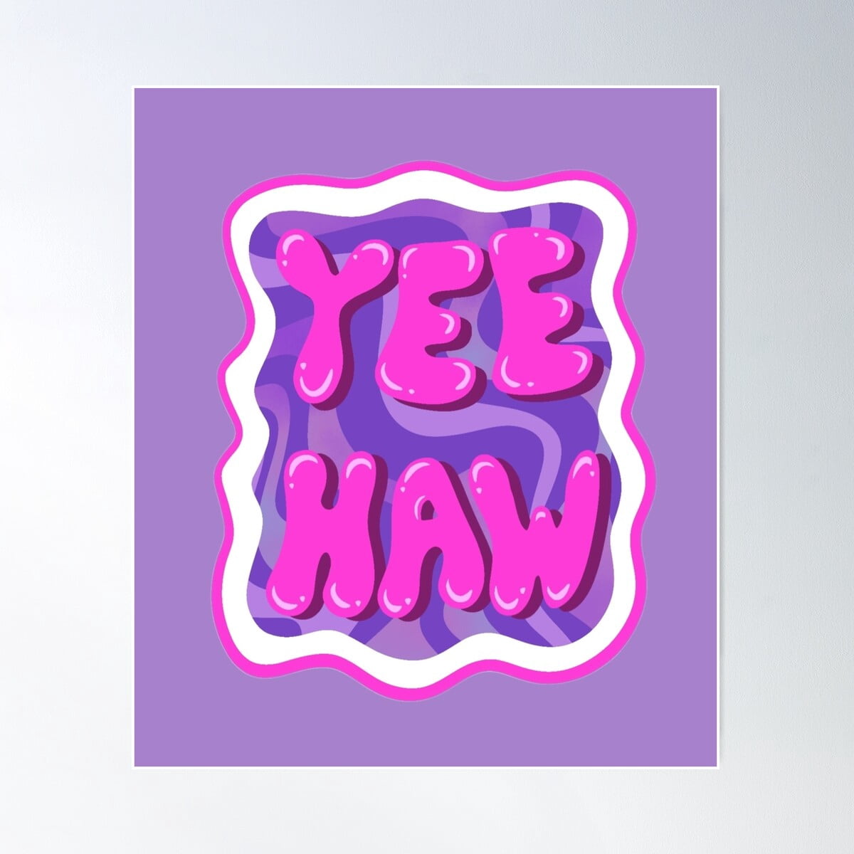 Yeehaw Poster, 16x24 UNFRAMED - Walmart.com