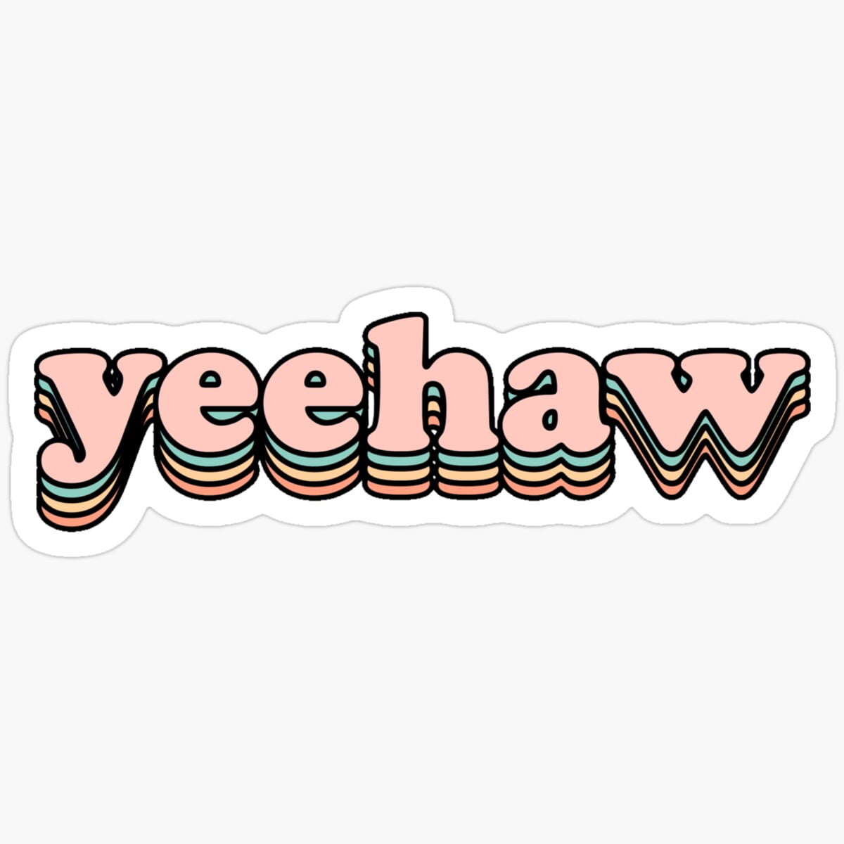Yeehaw Sticker. Gift For You - Decorate Laptops, Water Bottles, And ...