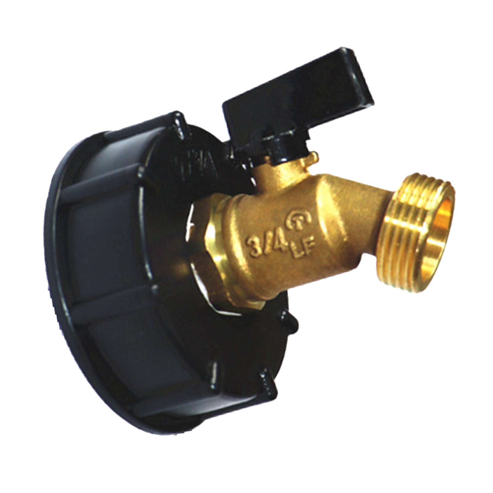 YeekTok 275-330 Gallon IBC TOTE WATER TANK Adapter 2 "Brass Hose Faucet ...