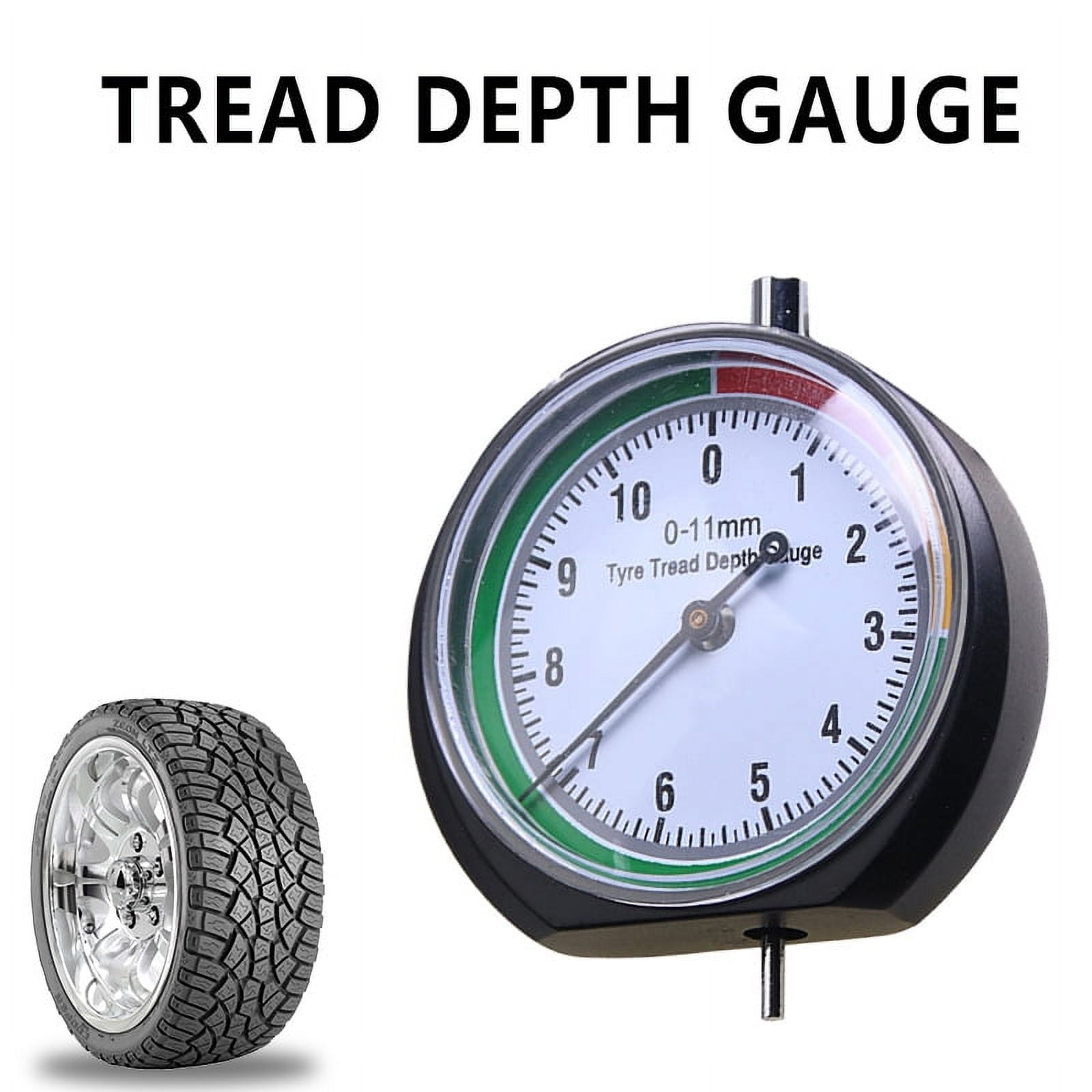 YeekTok Auto Tire Tread Depth Gauge Metric Ruler Car Tyre Attrition ...