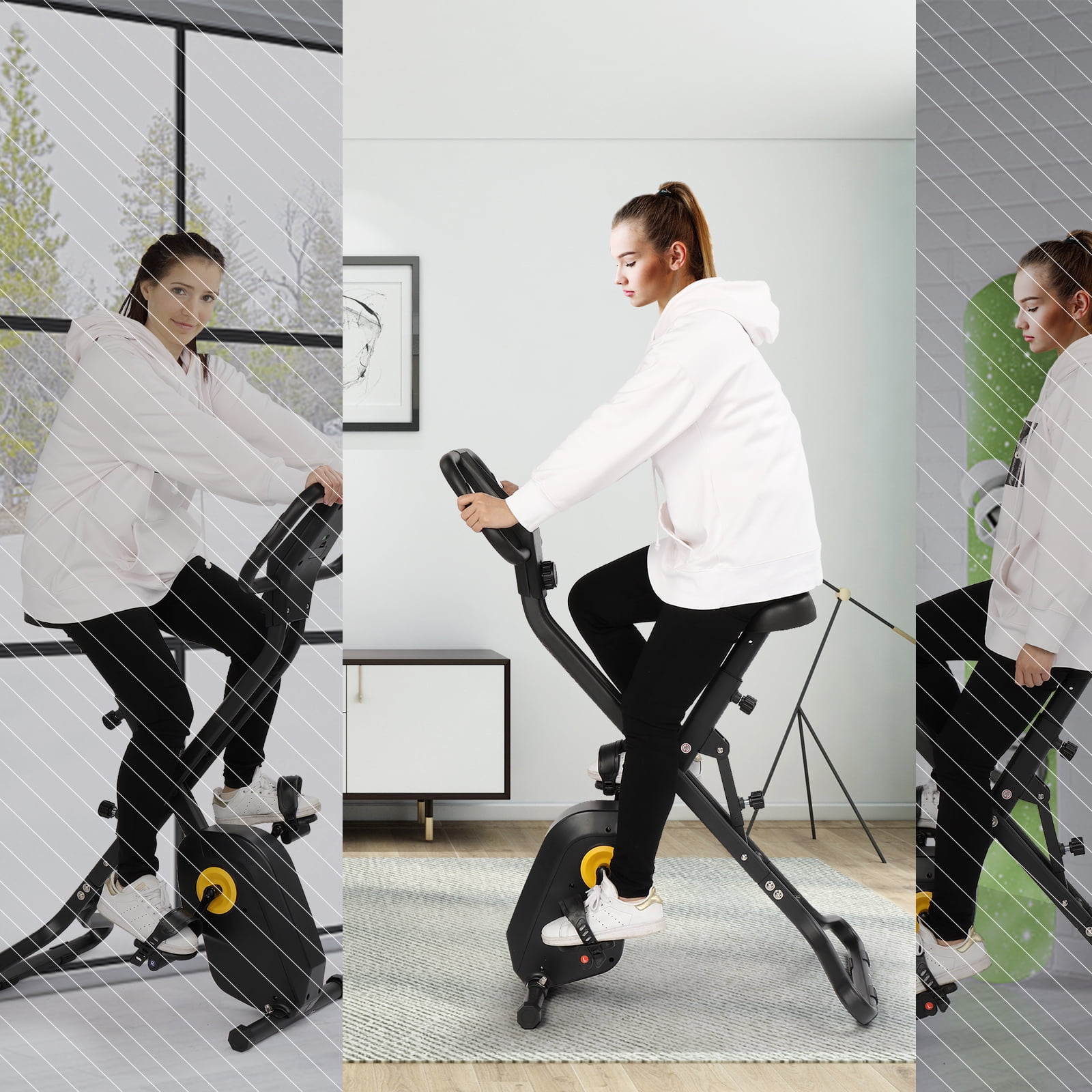 YeekTok Home Use Multifunctional Exercise Bike Exercise Machine Folding ...