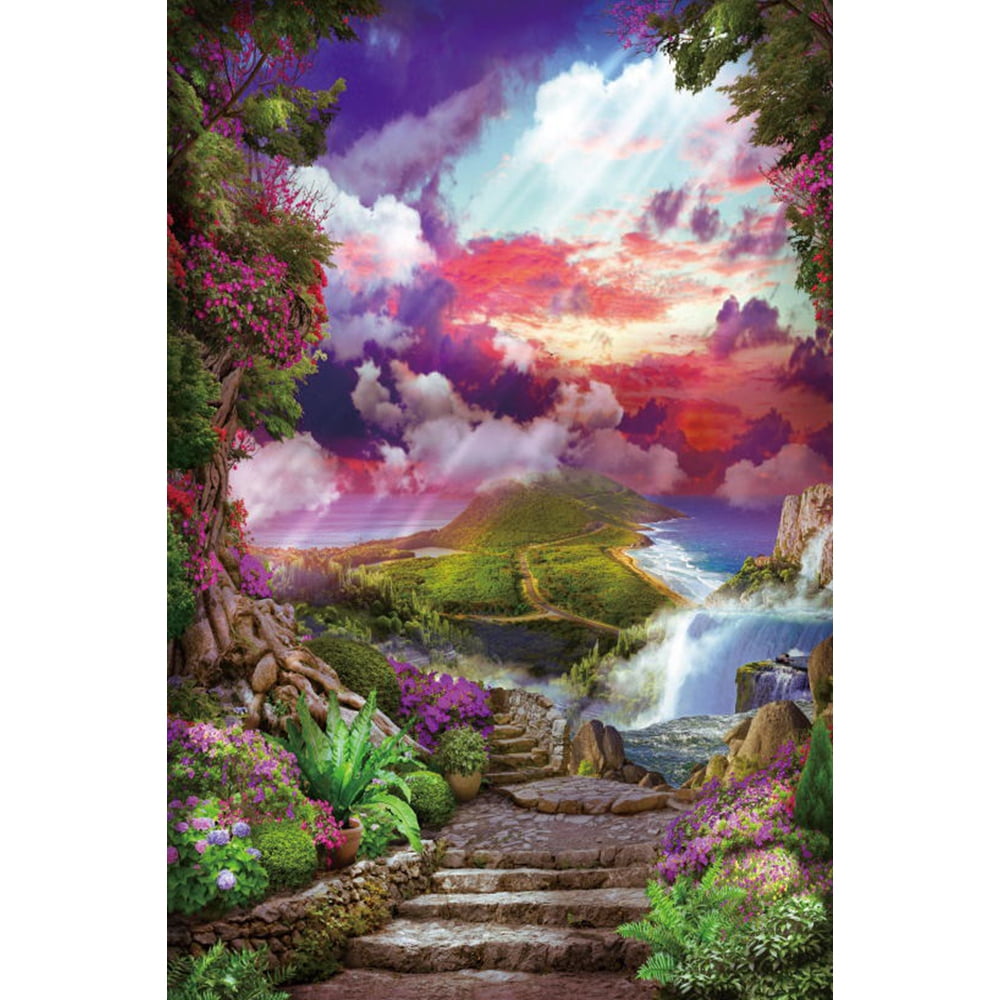 Yeele Eiffel Tower Garret Arch scenery Wedding Flower Backdrop Cloud ...