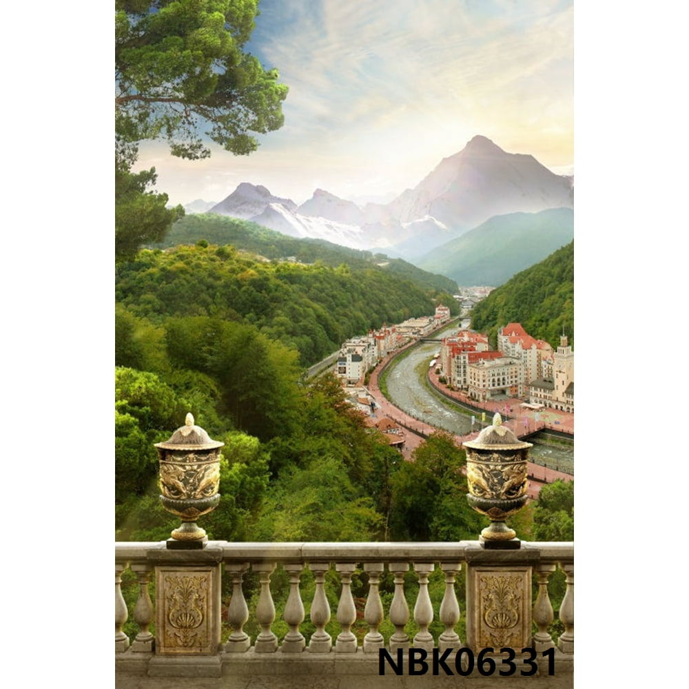 Yeele Eiffel Tower Garret Arch scenery Wedding Flower Backdrop Cloud ...