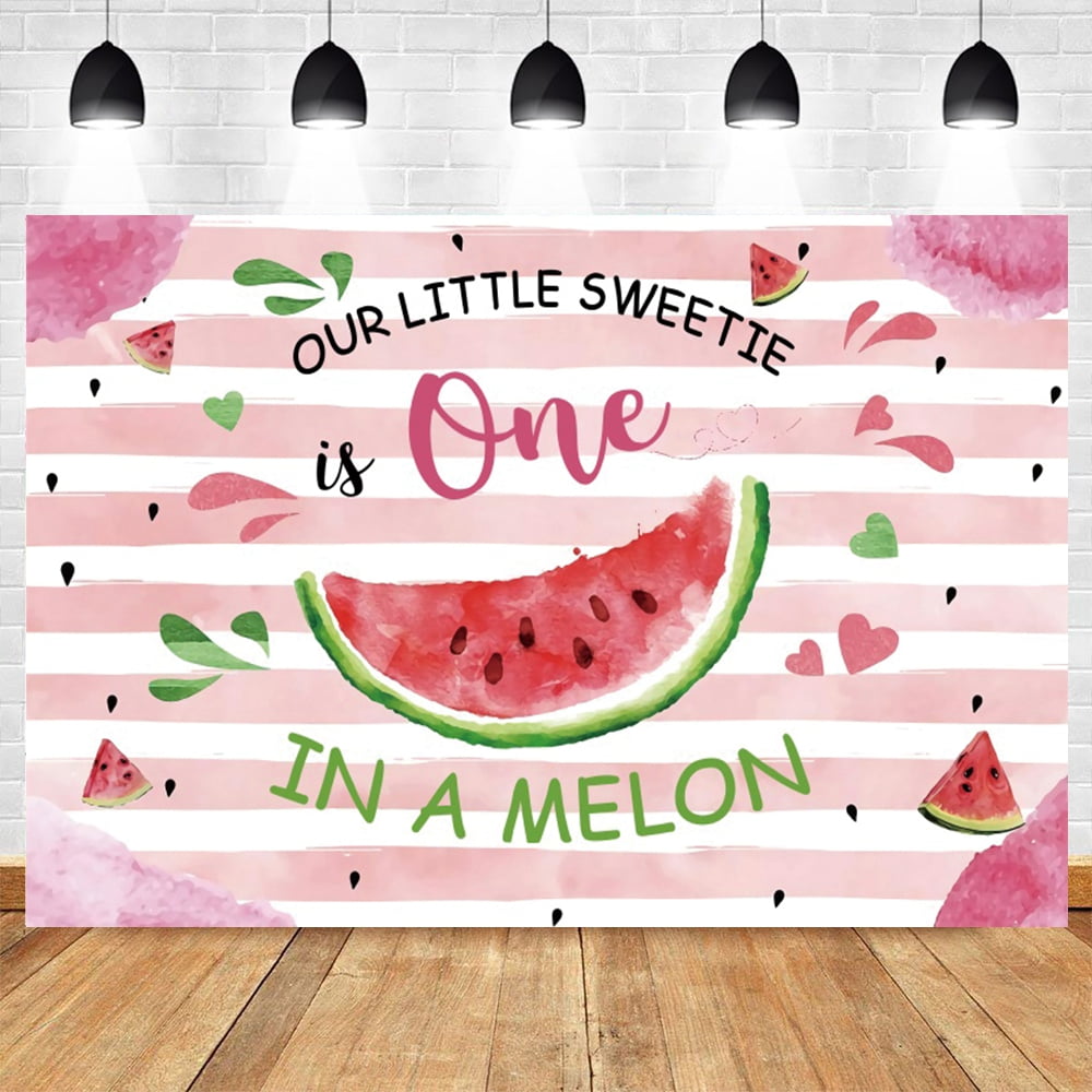 Yeele Summer Day Watermelon Pink Backdrop Photoph Baby Girl Birthday ...