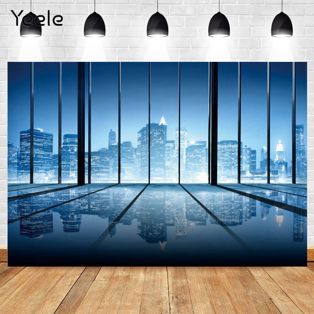 Yeele Technical Glass Window Backdrop Photoz High-Rise Building ...