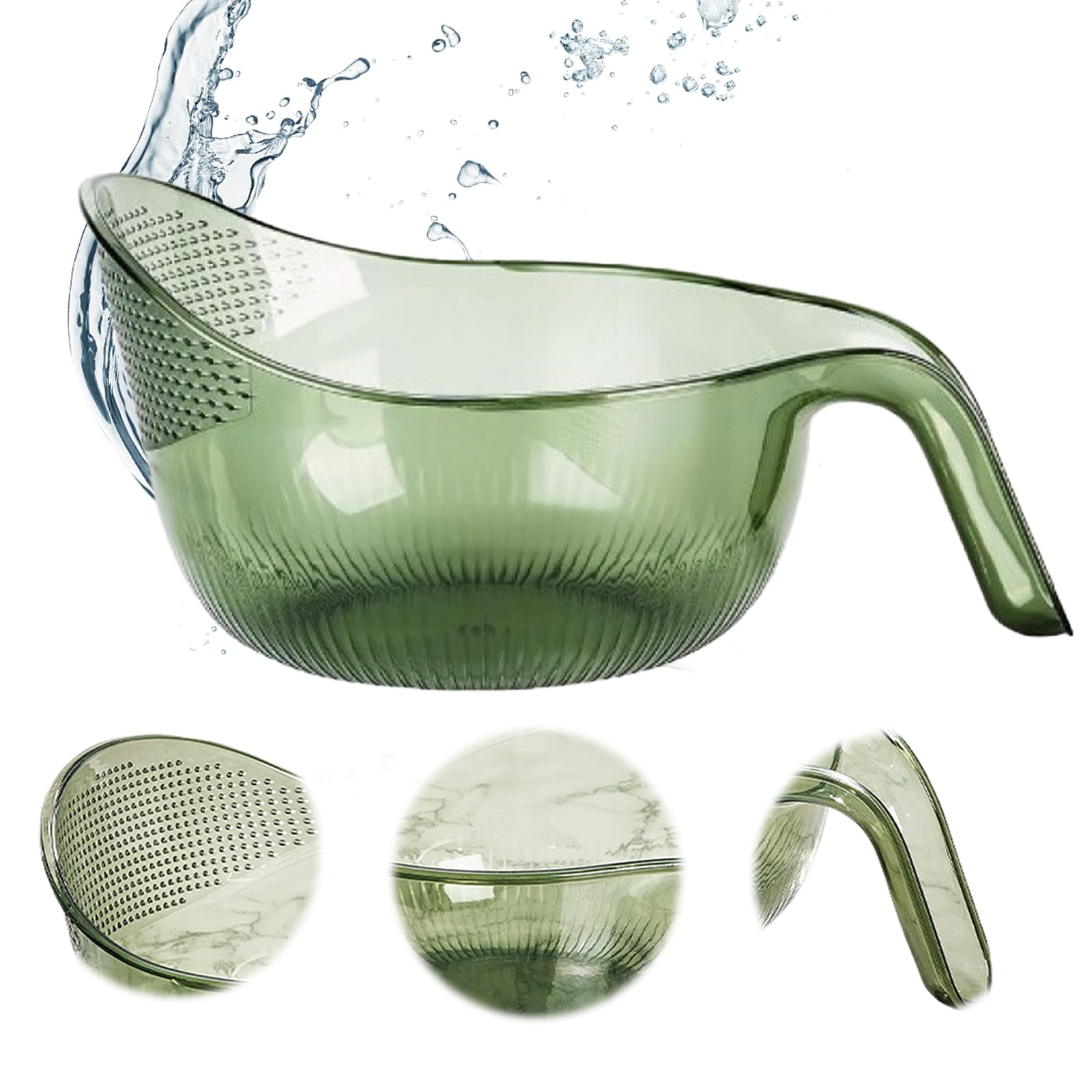 Yeeman 2-In-1 Rice Strainer,Large Rice Washer Beans Washer Strainers ...