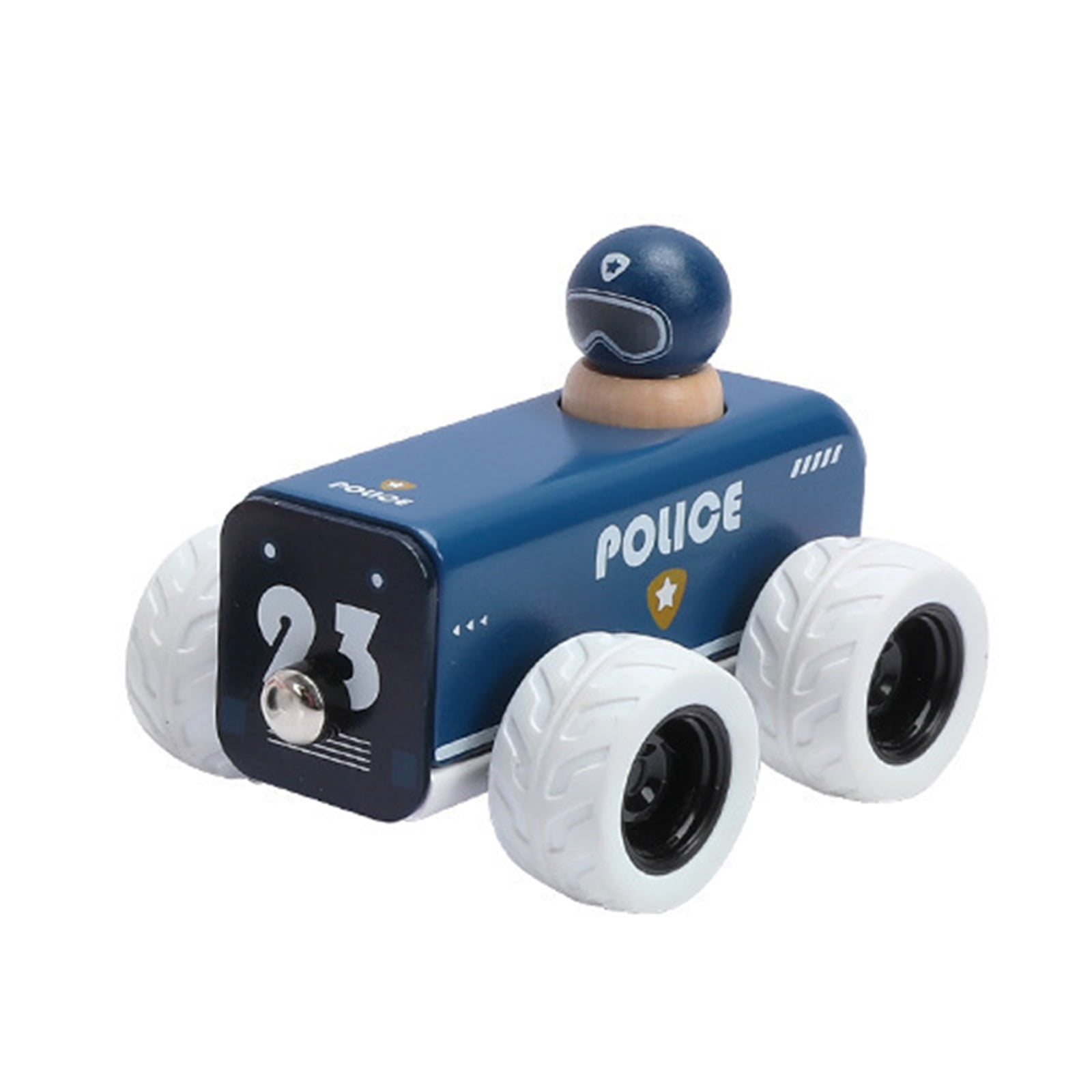 Yeeman Children's Educational Wooden Toys Fire Police Car Ambulance ...