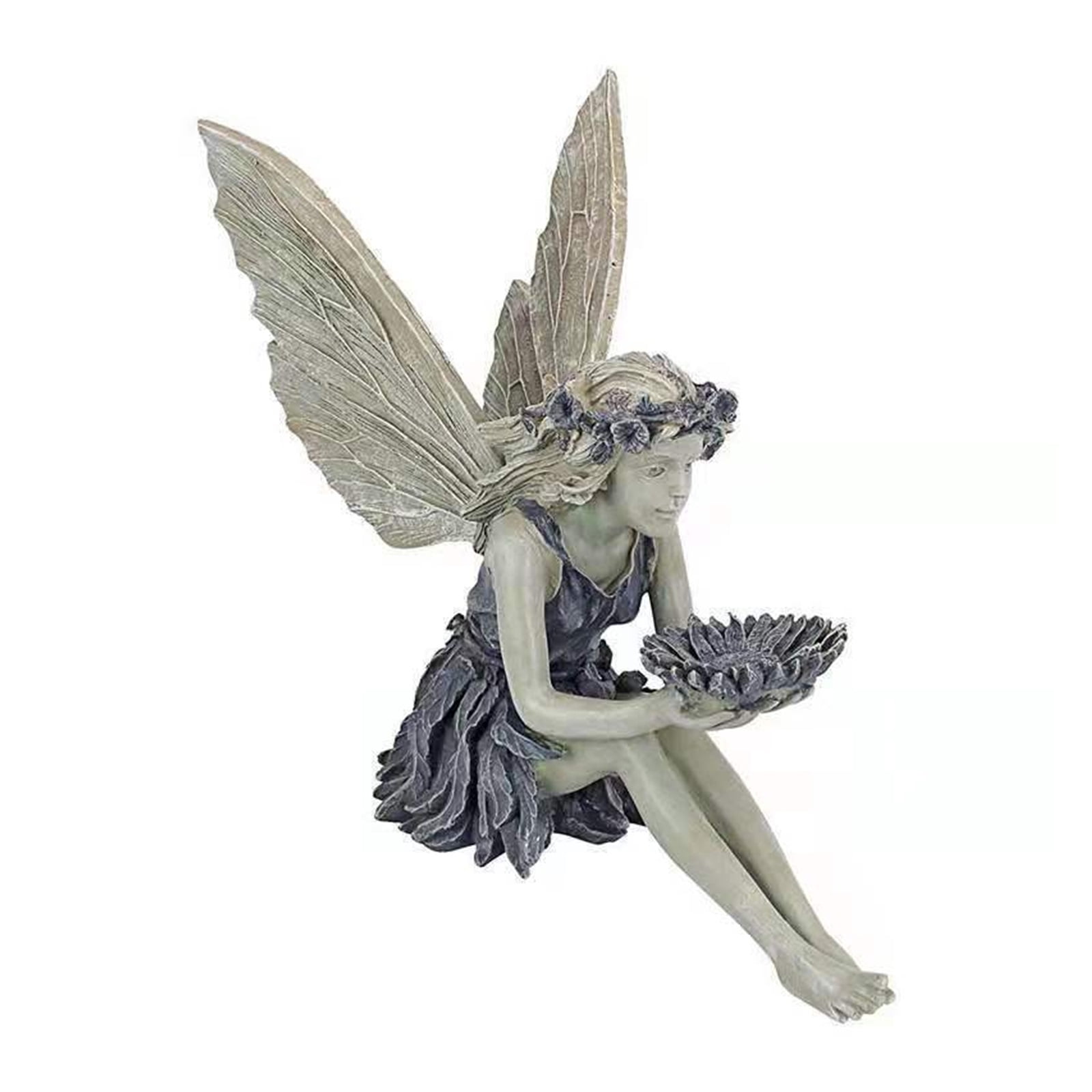 Yeeman Home Garden Angel Feeder Bird Feeder Fairy Girl Sculpture ...