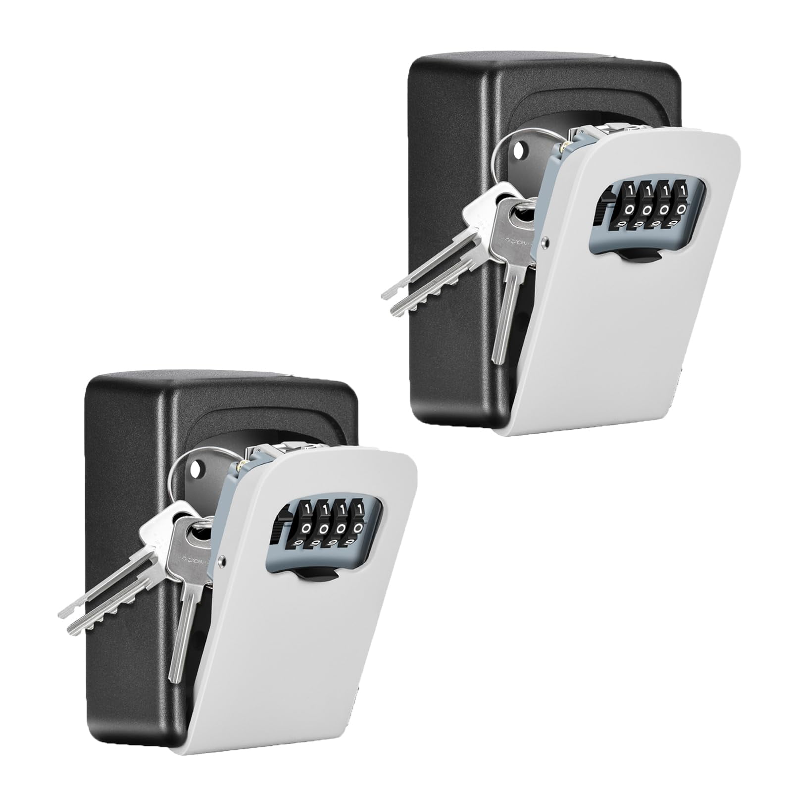 Yeeman Key Lock Box Wall Mounted, 4 Digit Combination Lockbox for ...