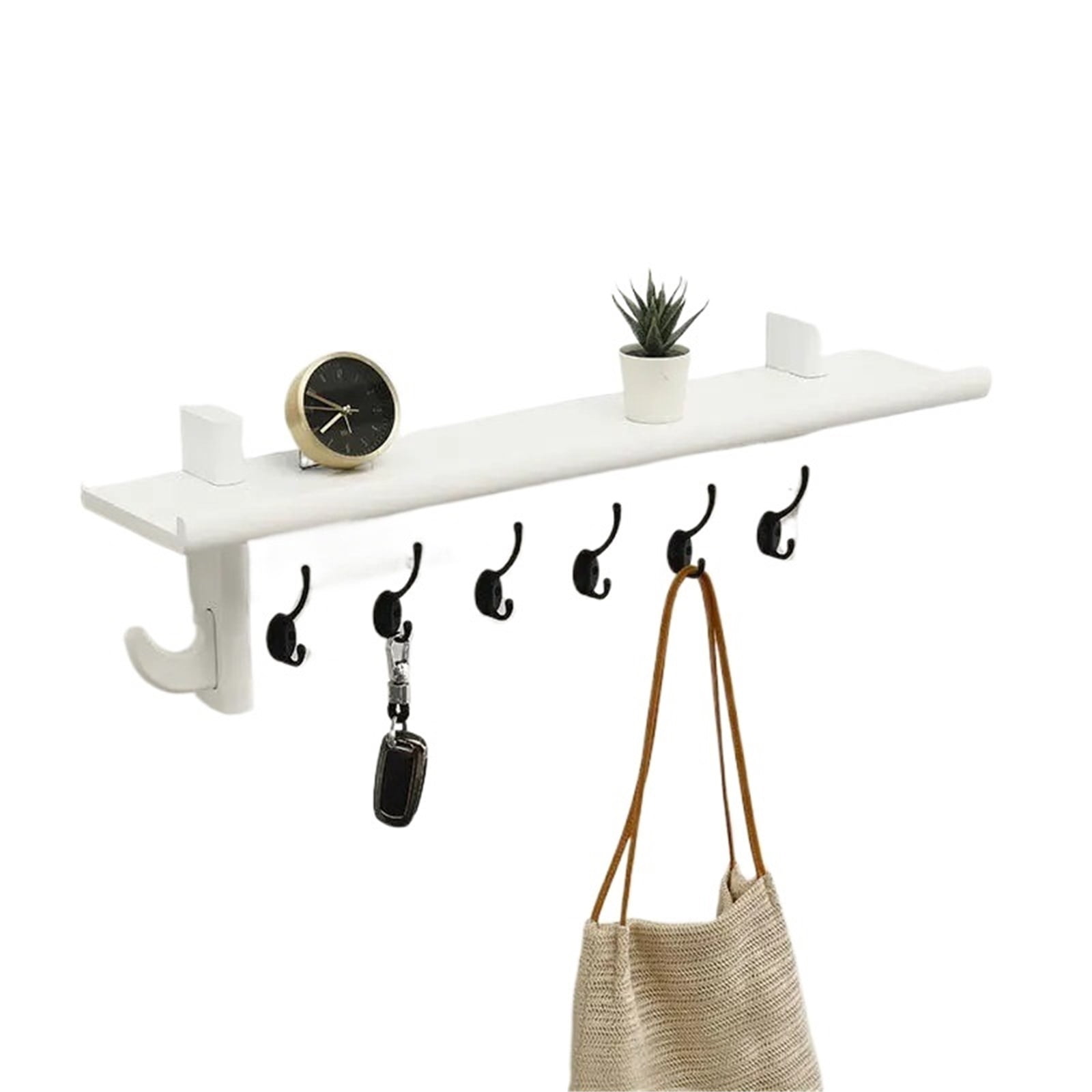 Yeeman Wall Mounted Coat Rack Hooks Wood Holder Cloth Hat Hanger ...