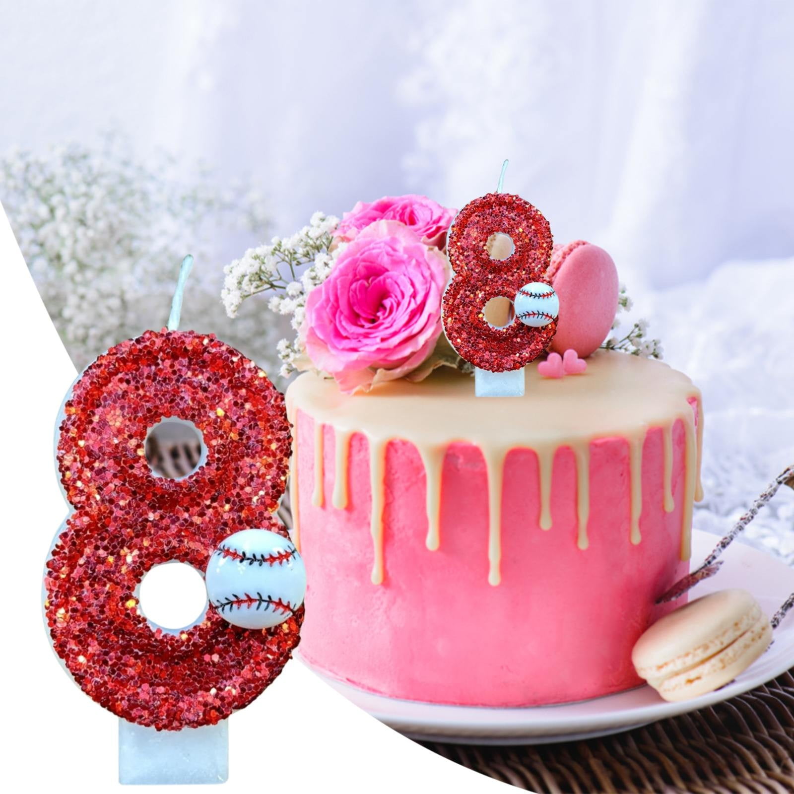 Yeenaozey Event & Party Baseball Birthday Candle Cake Toppers Second ...