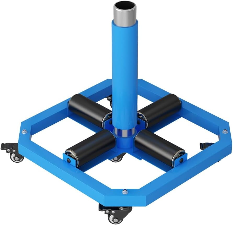 Yeeoy Cable Reel Turntable, 1000 lbs Load Capacity, Blue, Wire Spool ...