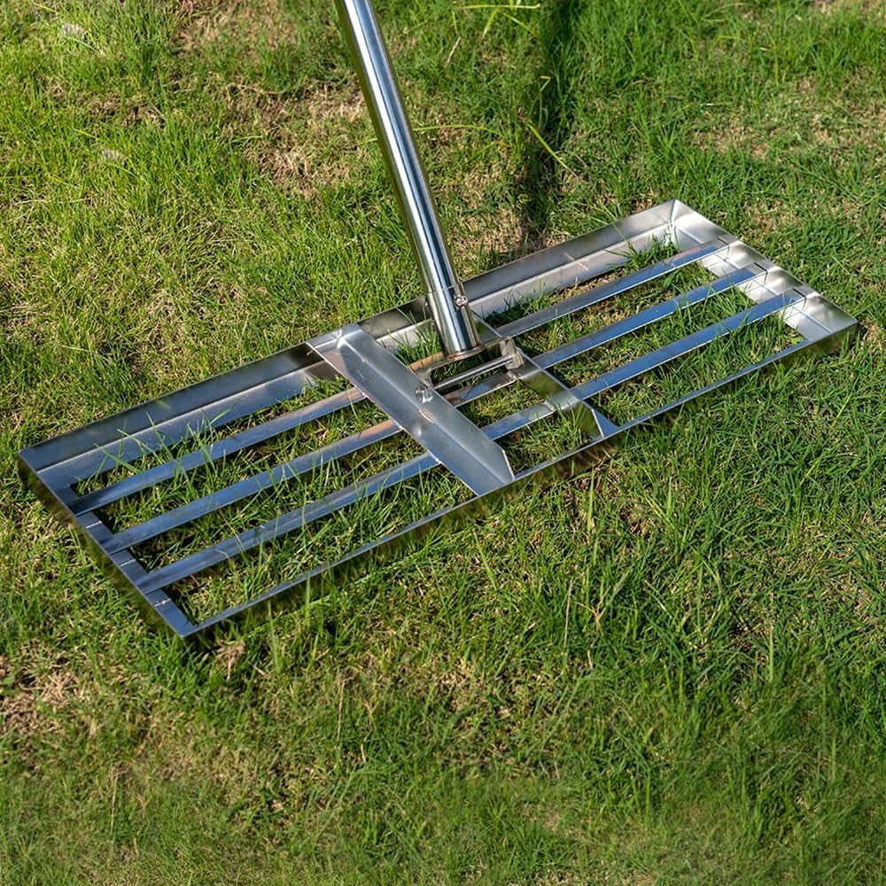 Yeeoy Lawn Leveling Rake 30"x10" Levelawn Tool with Adjustable Handle ...