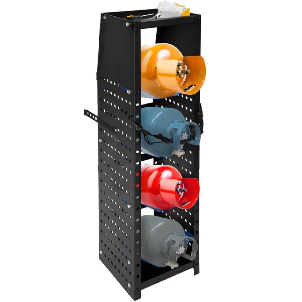 Yeeoy Refrigerant Tank Rack Steel Vertical Freon Tank Holder Rack ...