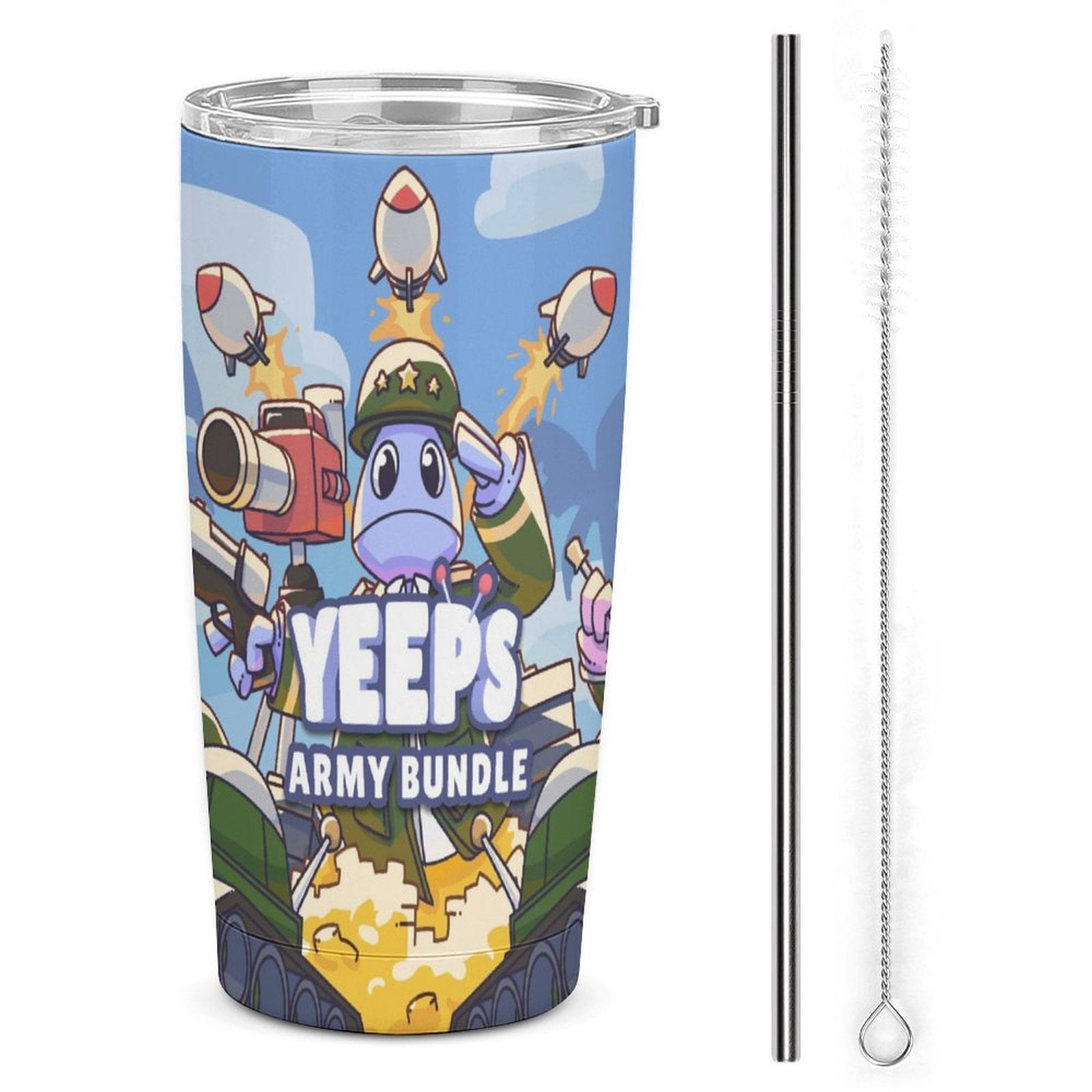 Yeeps Hide And Seek Stainless Steel Car Cup Daily Thermal Vacuum ...