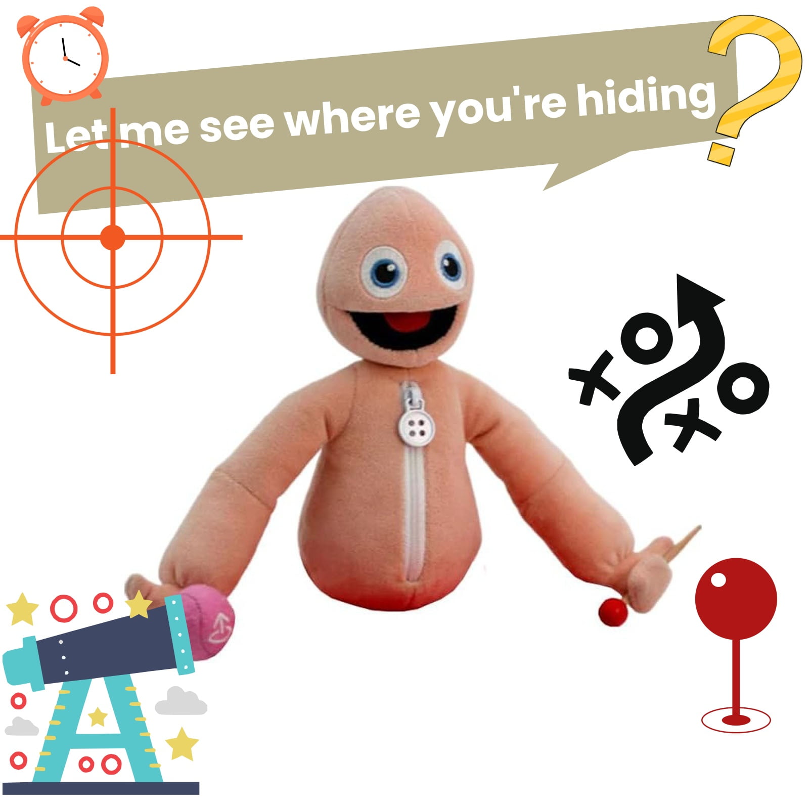 Yeeps Hide and Seek Plush, 5.9in Yeeps Plush Toys,Soft Stuffed Animal ...