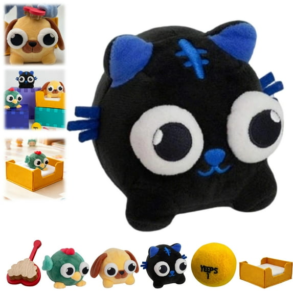 Yeeps Pet Cat Plush Toy 2.95 Inch Soft Plushie Dolls Cotton Collectable ...