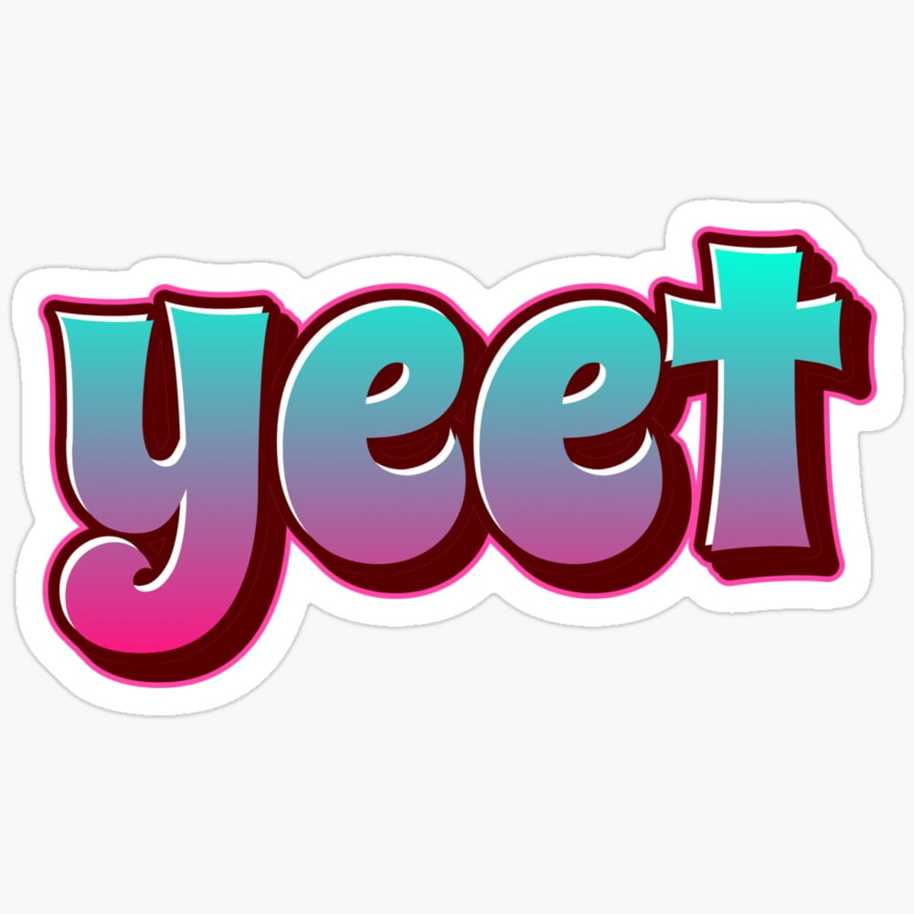 Yeet Sticker Phone Decal Water Bottle Stickers Car Decals, Laptop ...