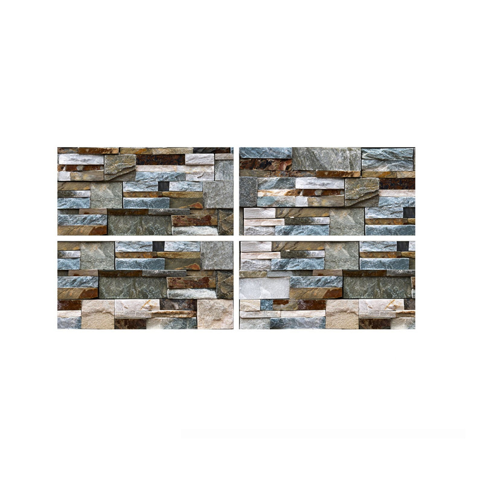 Yeetfub 4 Sheet Peel and Stick Backsplash for Kitchen 6"x12" 3D Marble ...