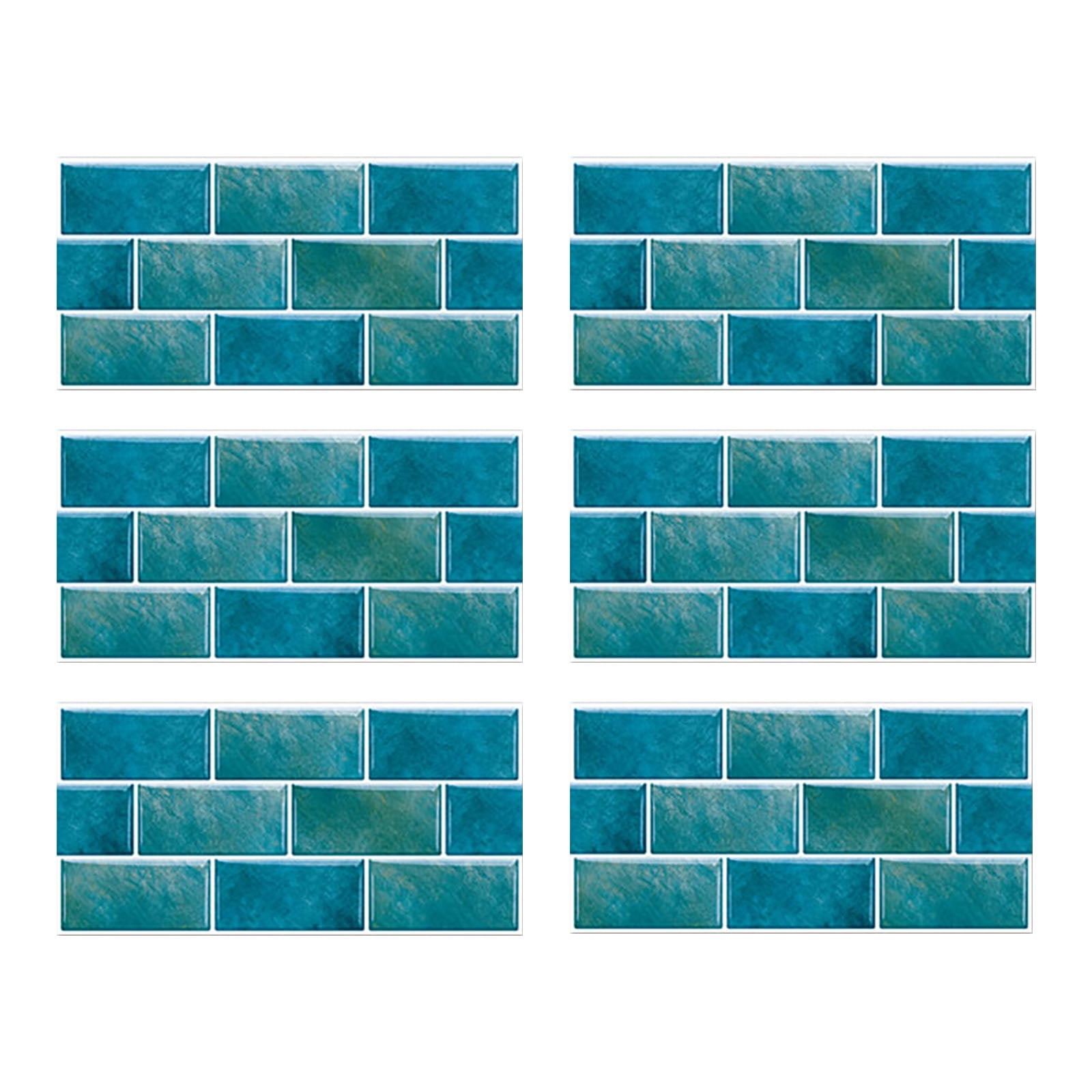Yeetfub 6 Sheet Peel and Stick Backsplash Subway Tile for Kitchen 6"x12 ...