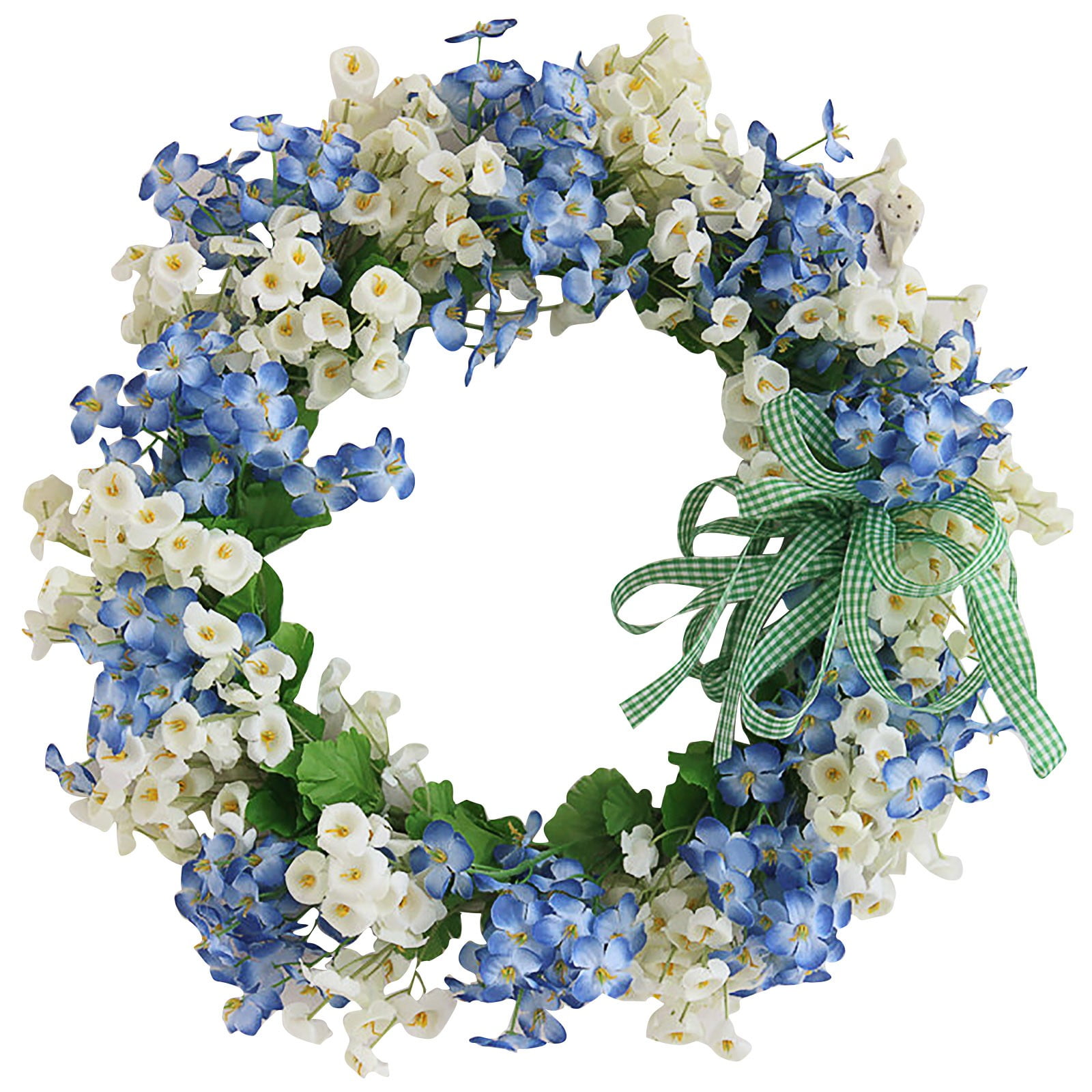 Yeetfub Artificial Plants for Indoor Spring wreath, flower door knocker ...