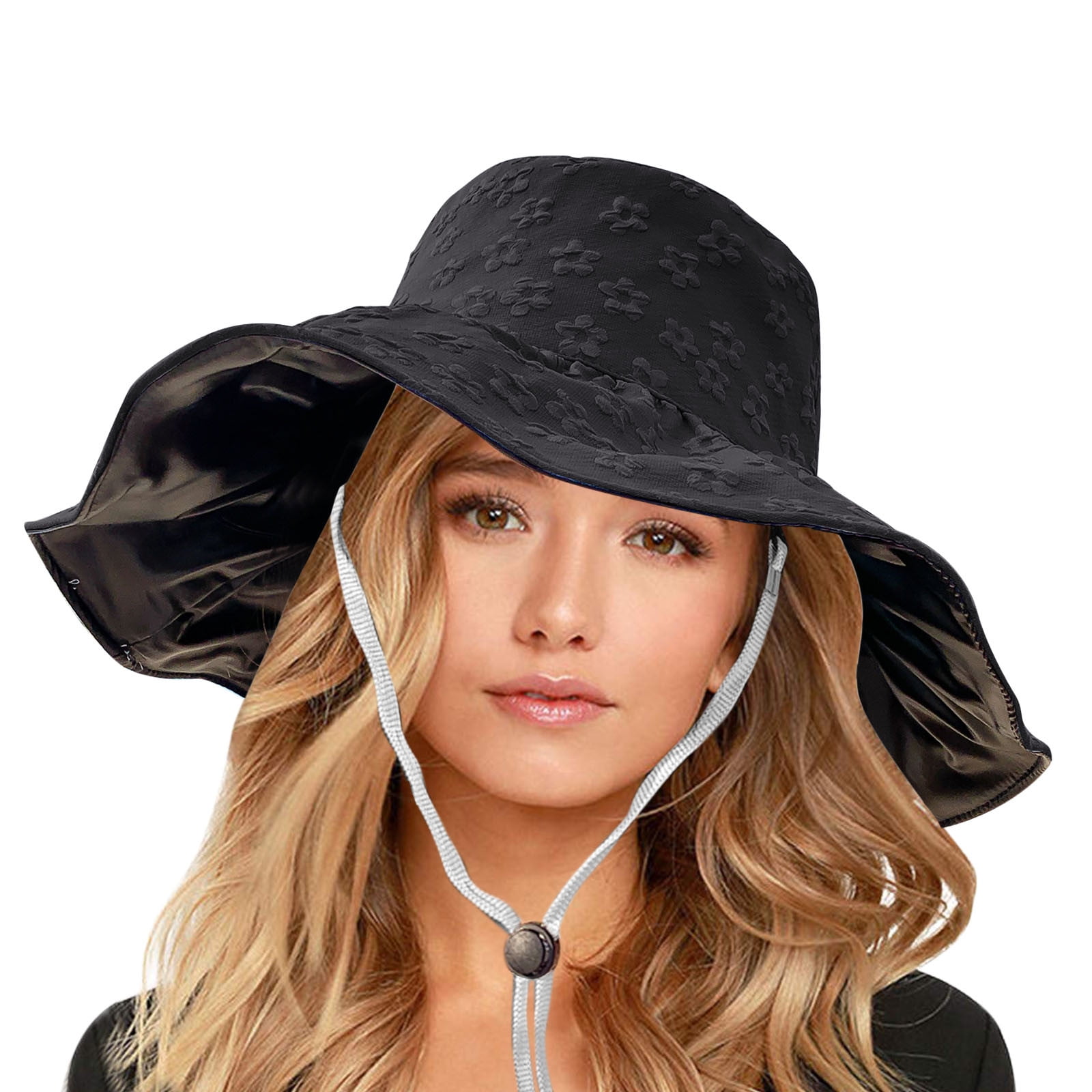 Yeetfub Beach Sun Hat for Women Folable Floppy Hat Sun Hats Summer Hats ...