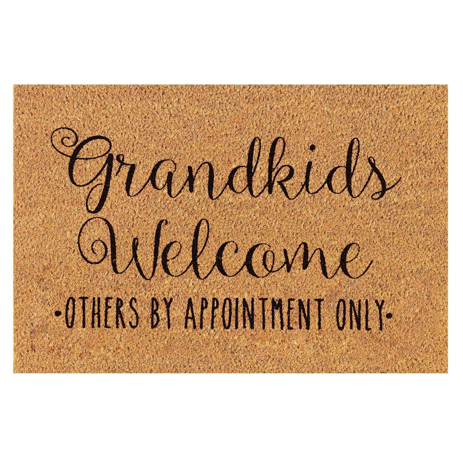 Yeetfub Clearance Welcome Mats for Front Door Outdoor Entry FuGrandkids ...
