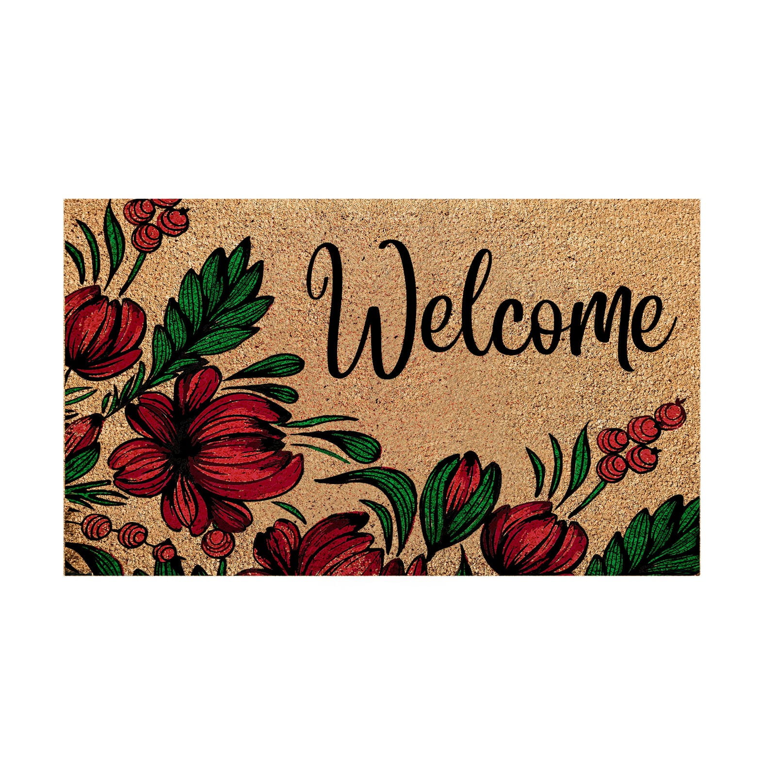 eetfub Welcome Coir Outdoor Doormat, 16" x 24" - Walmart.com