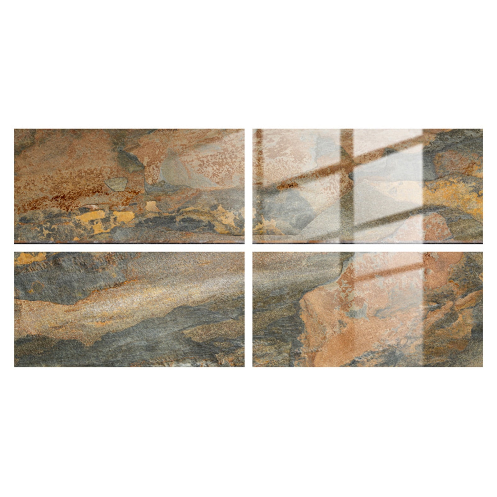 Yeetfub Peel and Stick Backsplash 4 Sheet 6"x12" Marble Wall Tiles ...